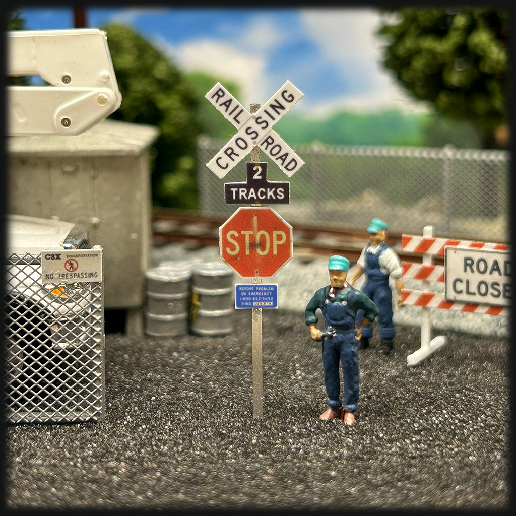 HO - Railroad Crossing – ScaleSigns.com