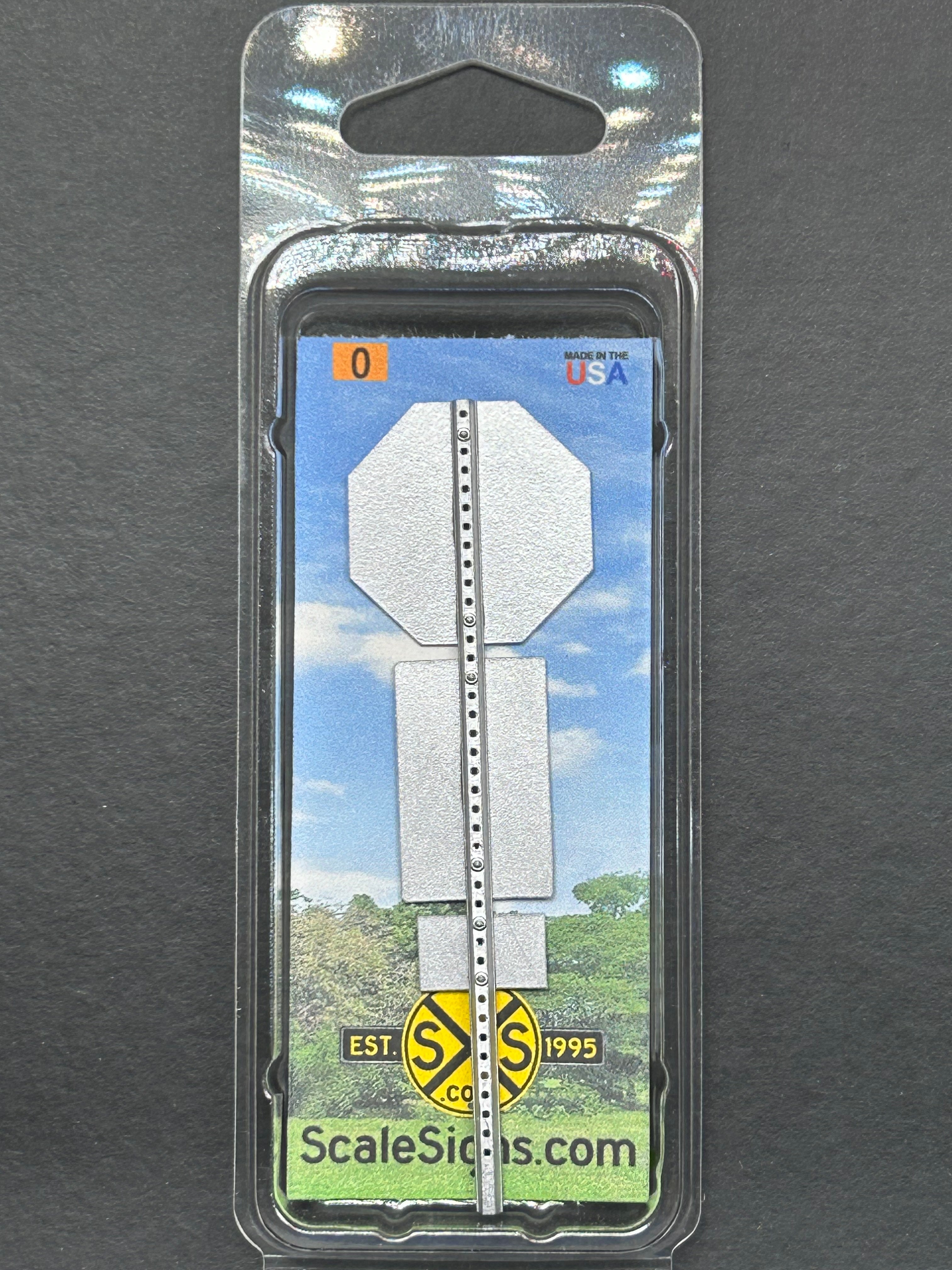 Scale Detailed Model Street and Railroad Signs in 1:48 O Scale ...