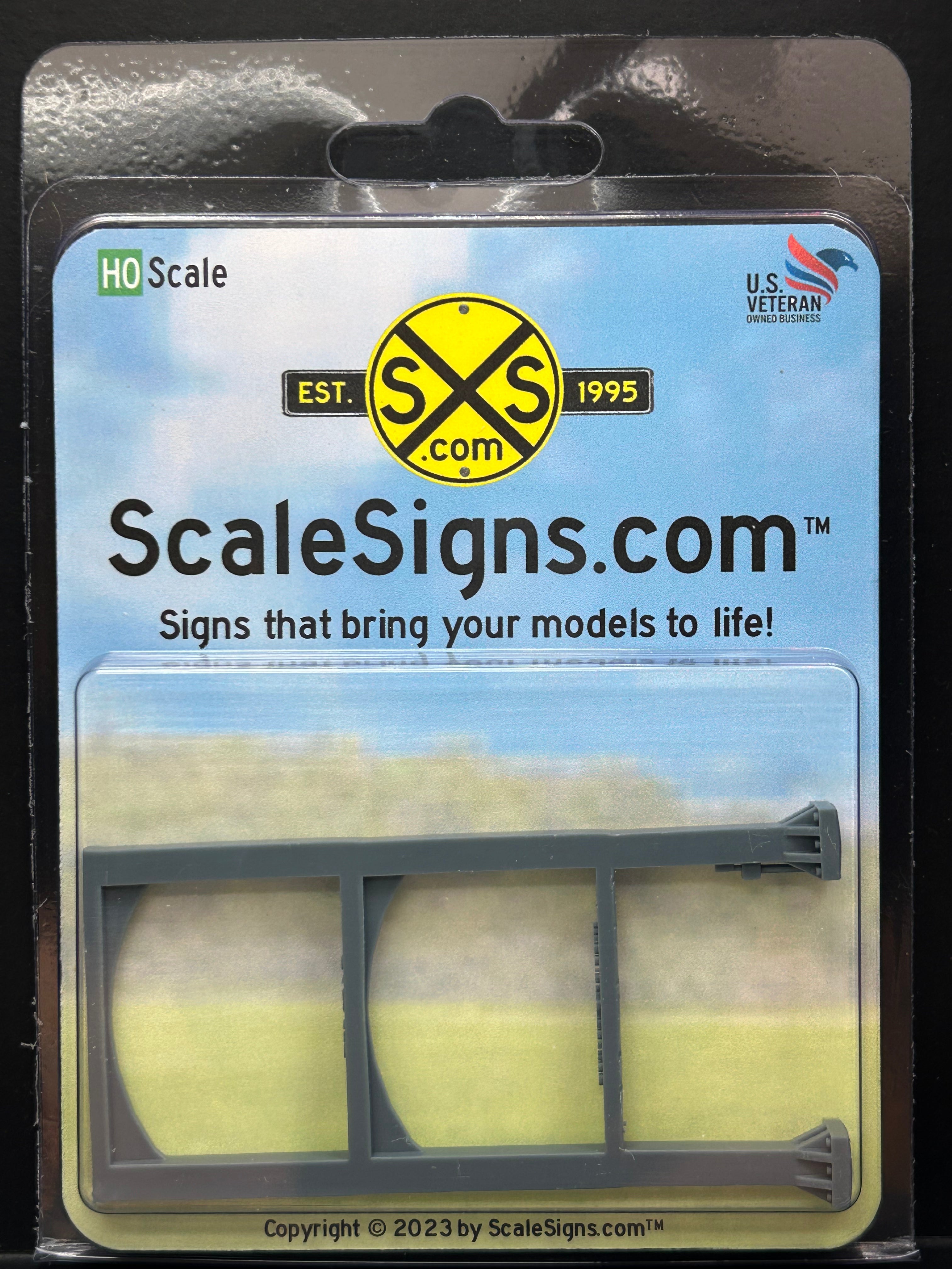 Scale Detailed Model Street and Railroad Signs in 1:87 HO – ScaleSigns.com