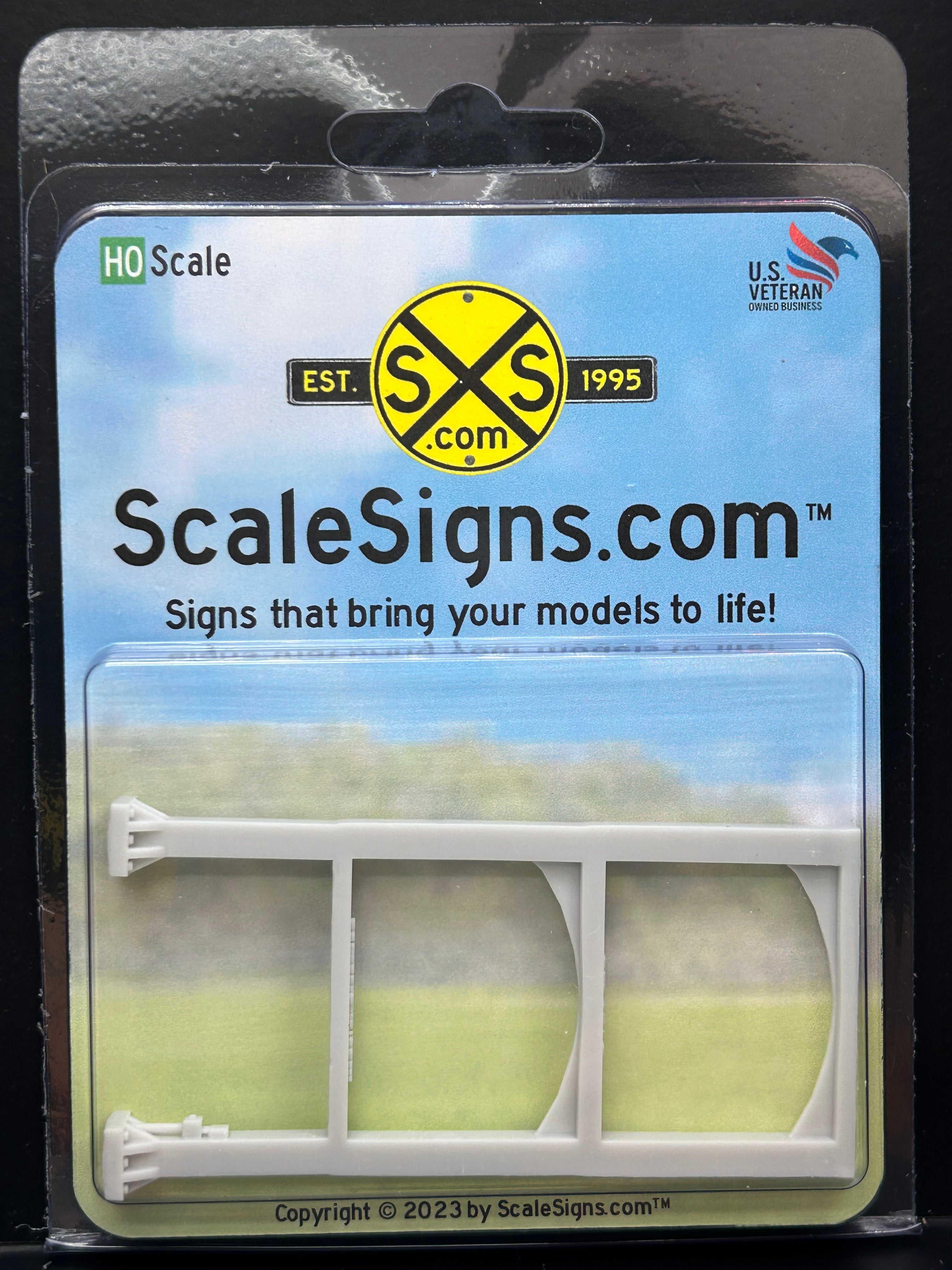 Scale Detailed Model Street and Railroad Signs in 1:87 HO – ScaleSigns.com