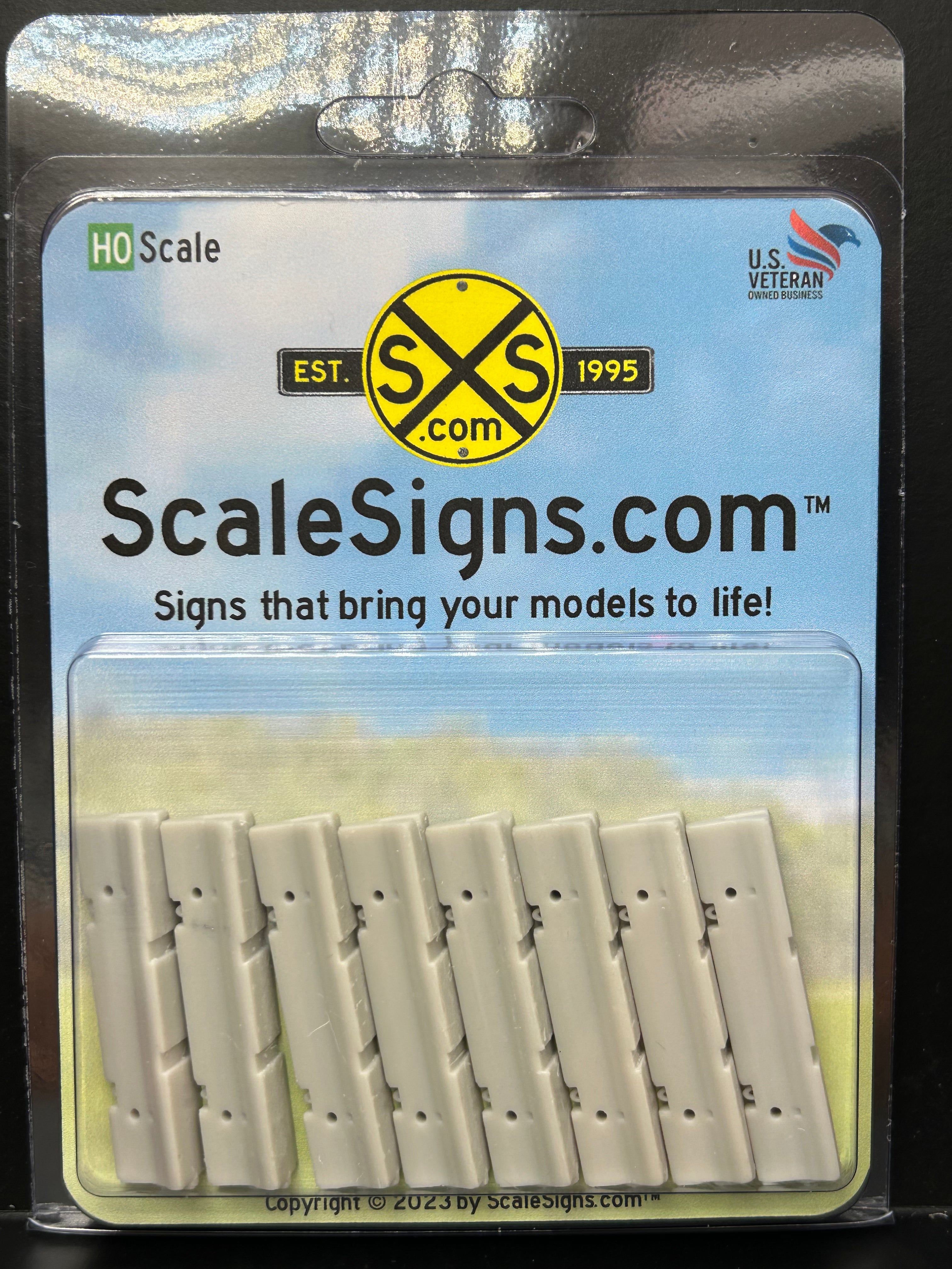 Scale Detailed Model Street and Railroad Signs in 1:87 HO – ScaleSigns.com