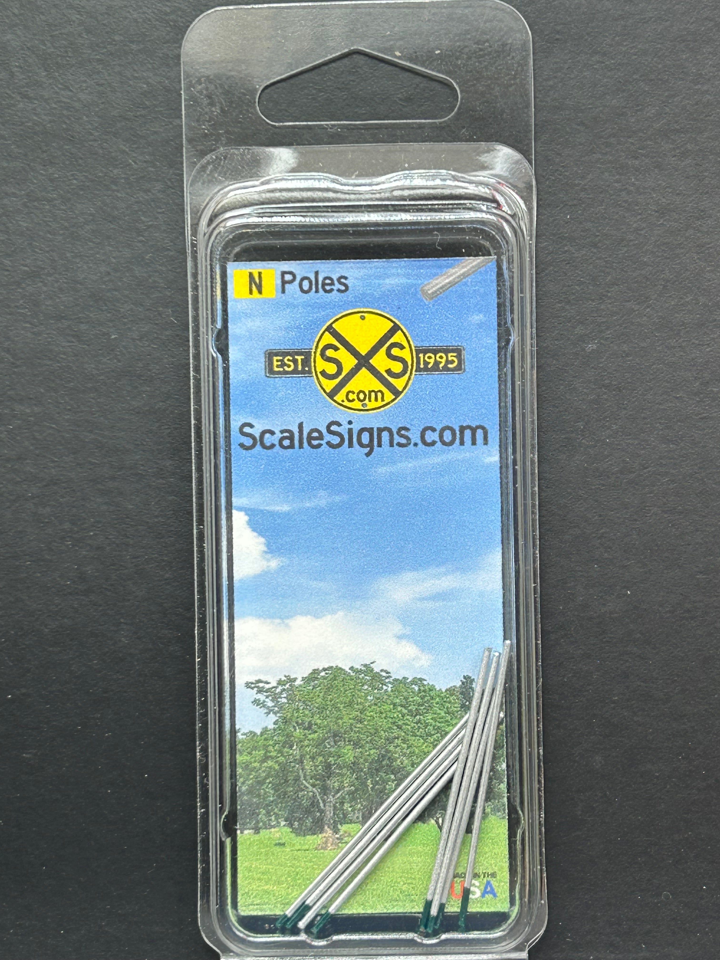 Scale Detailed Model Street and Railroad Signs in 1:160 N Scale ...