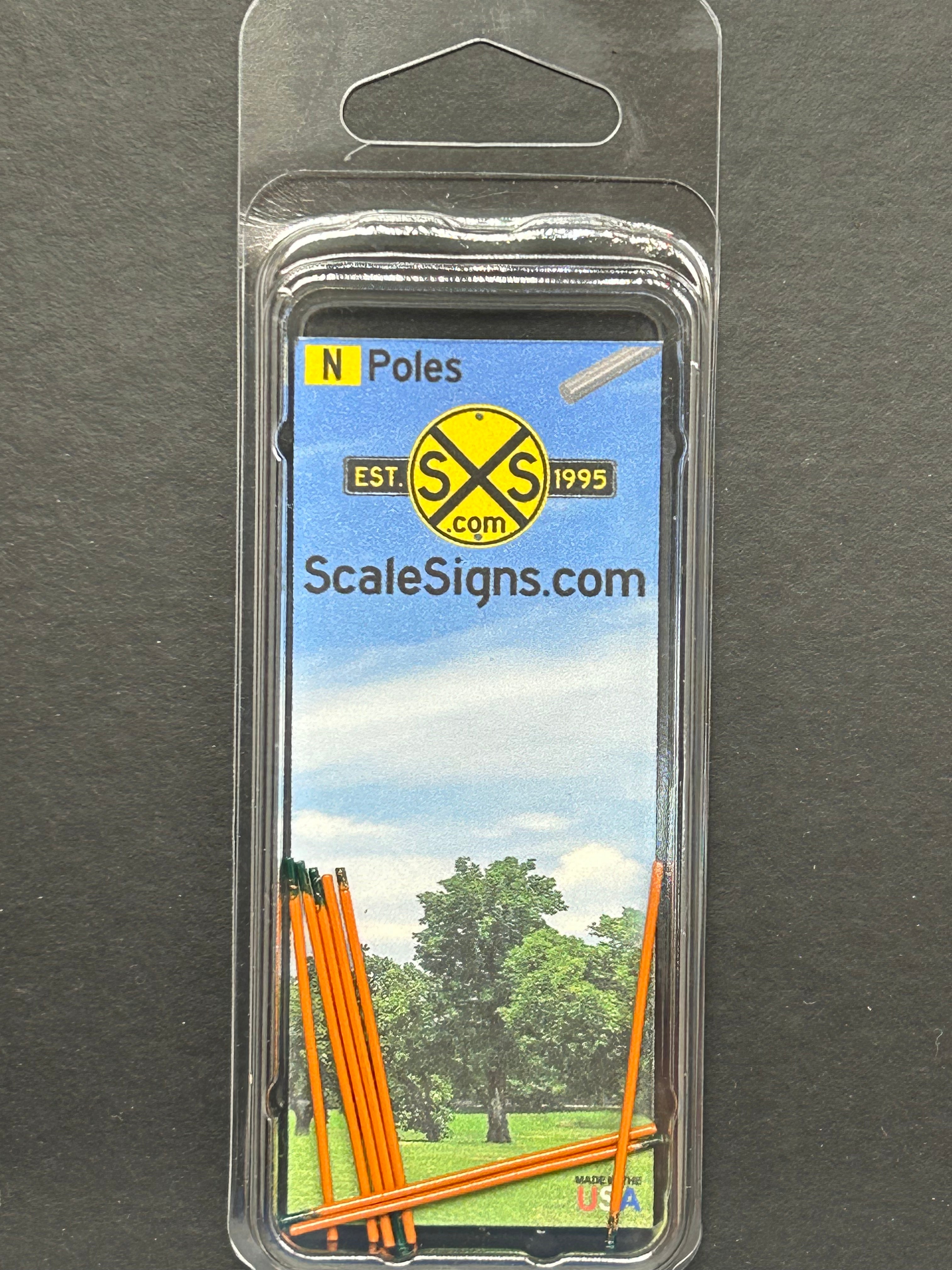 Scale Detailed Model Street and Railroad Signs in 1:160 N Scale ...