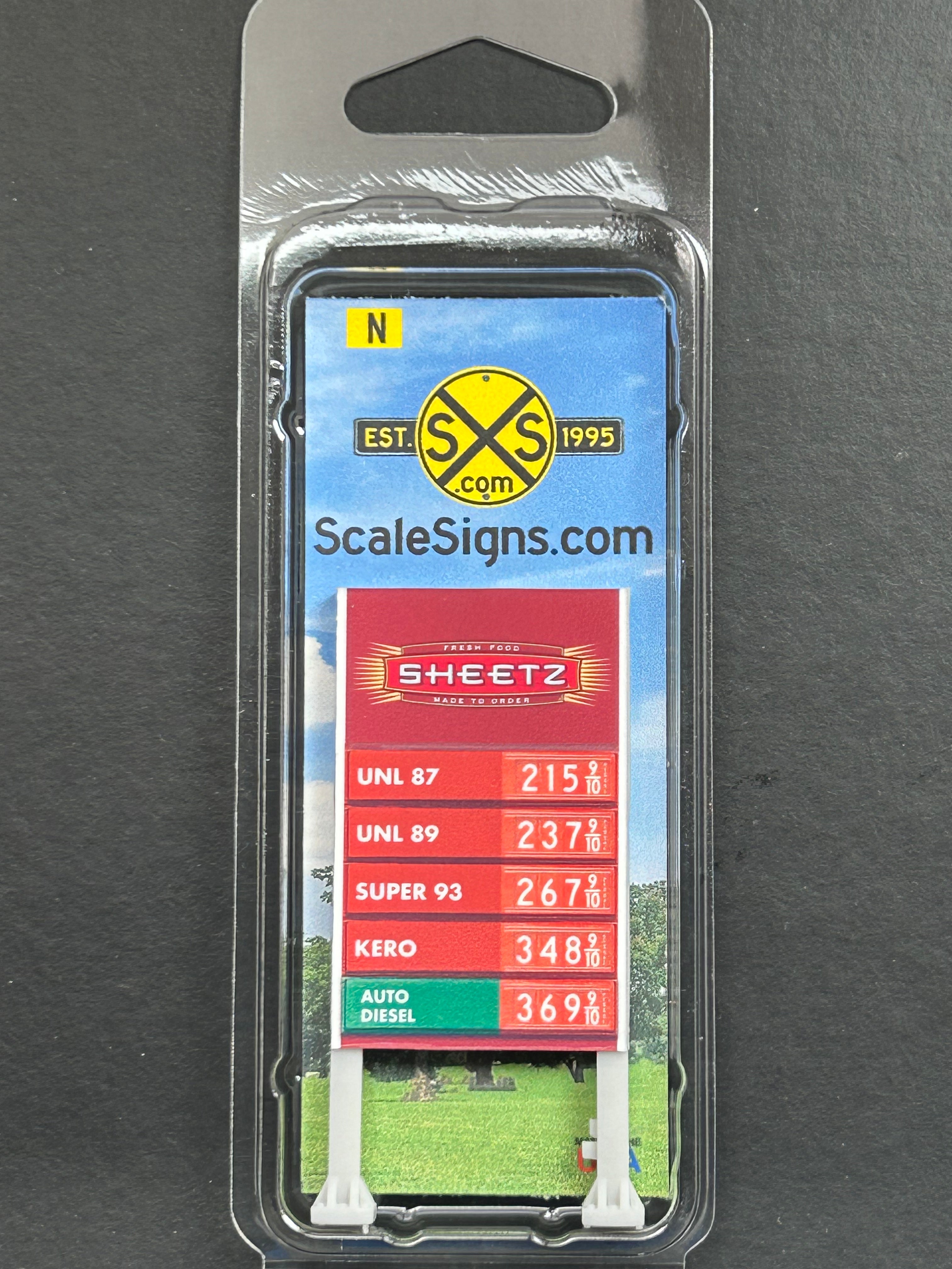 Scale Detailed Model Street and Railroad Signs in 1:160 N Scale ...