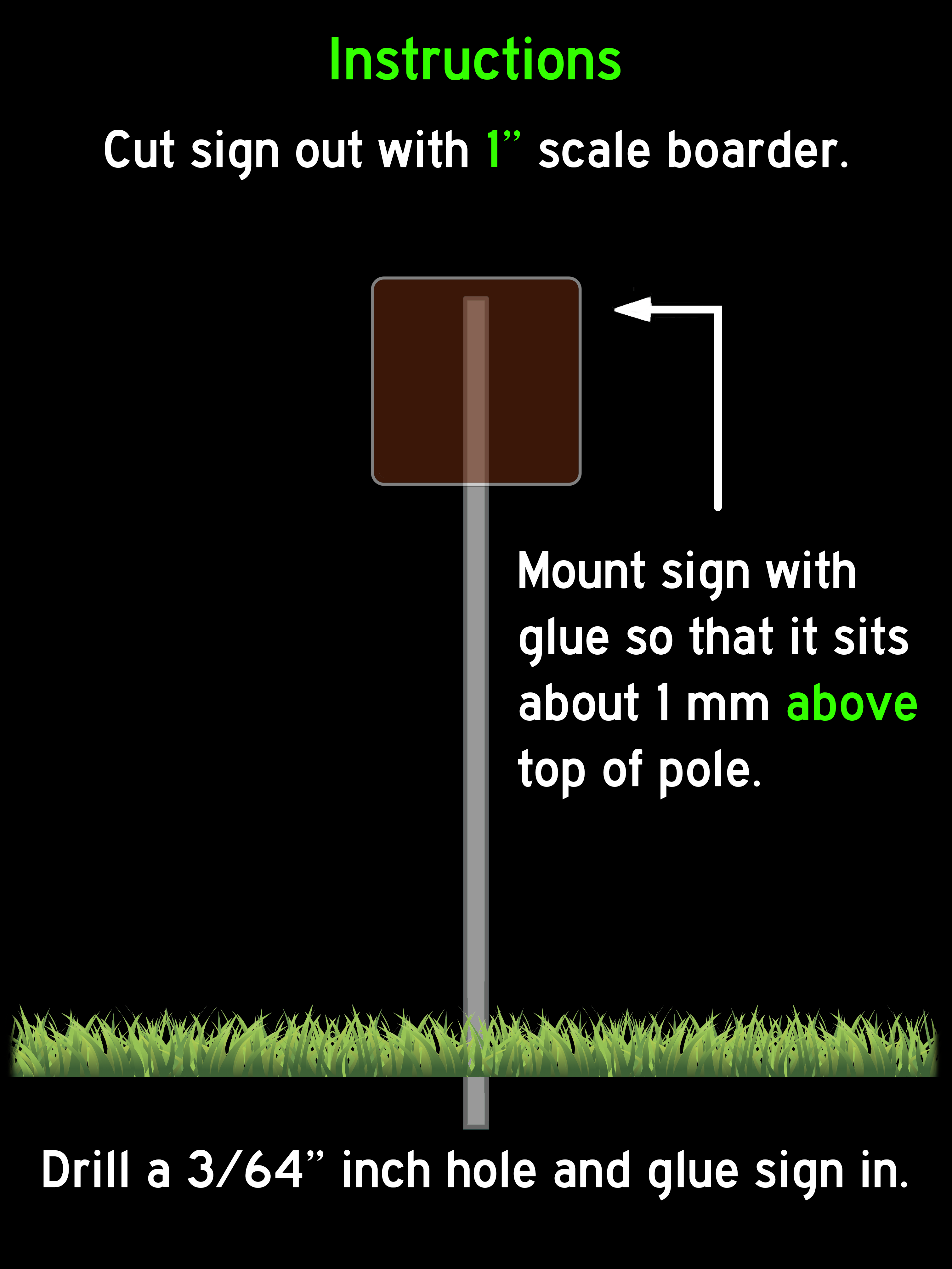 1:87 HO Scale signs. – ScaleSigns.com