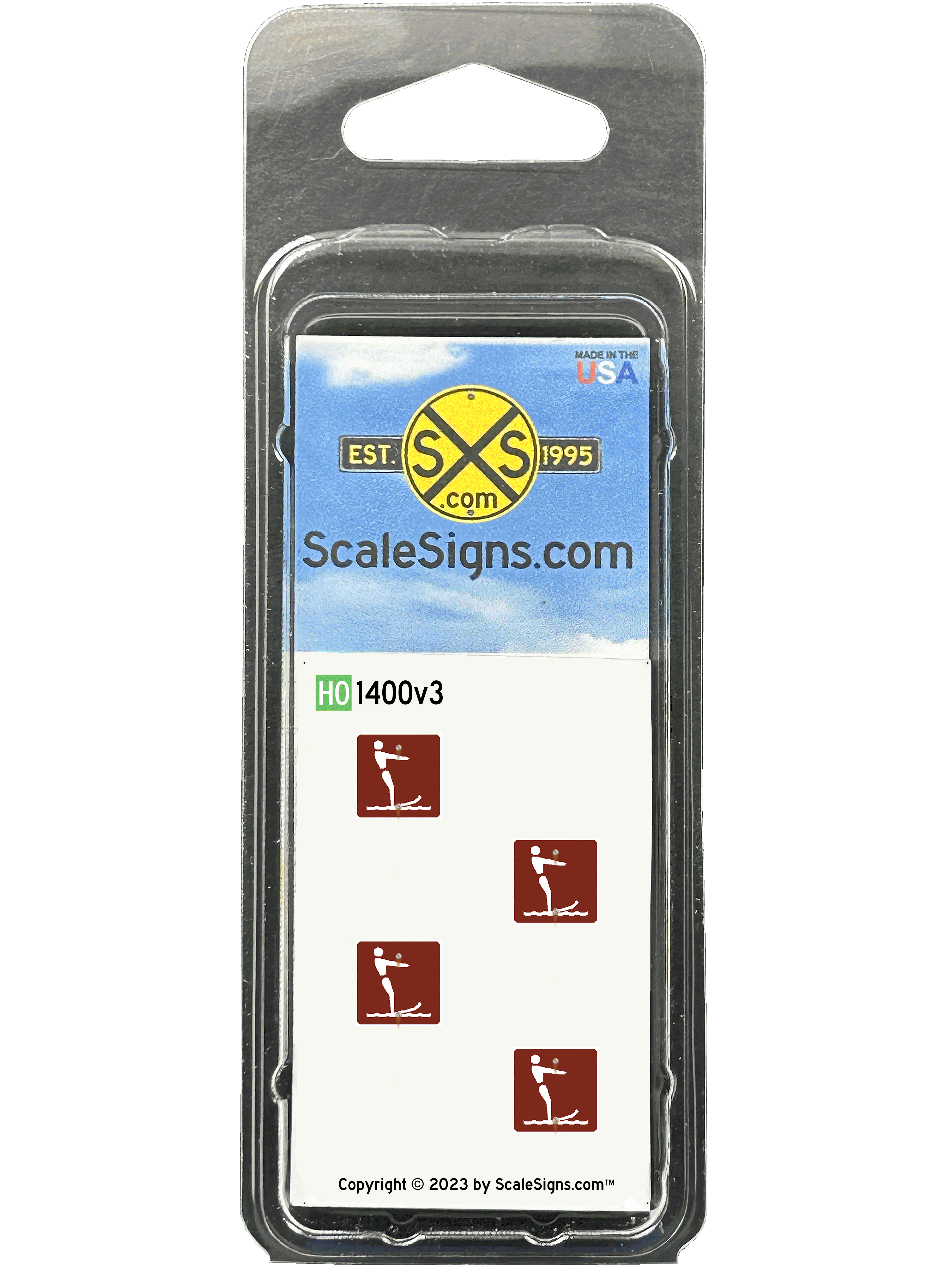 1:87 HO Scale sign. – ScaleSigns.com