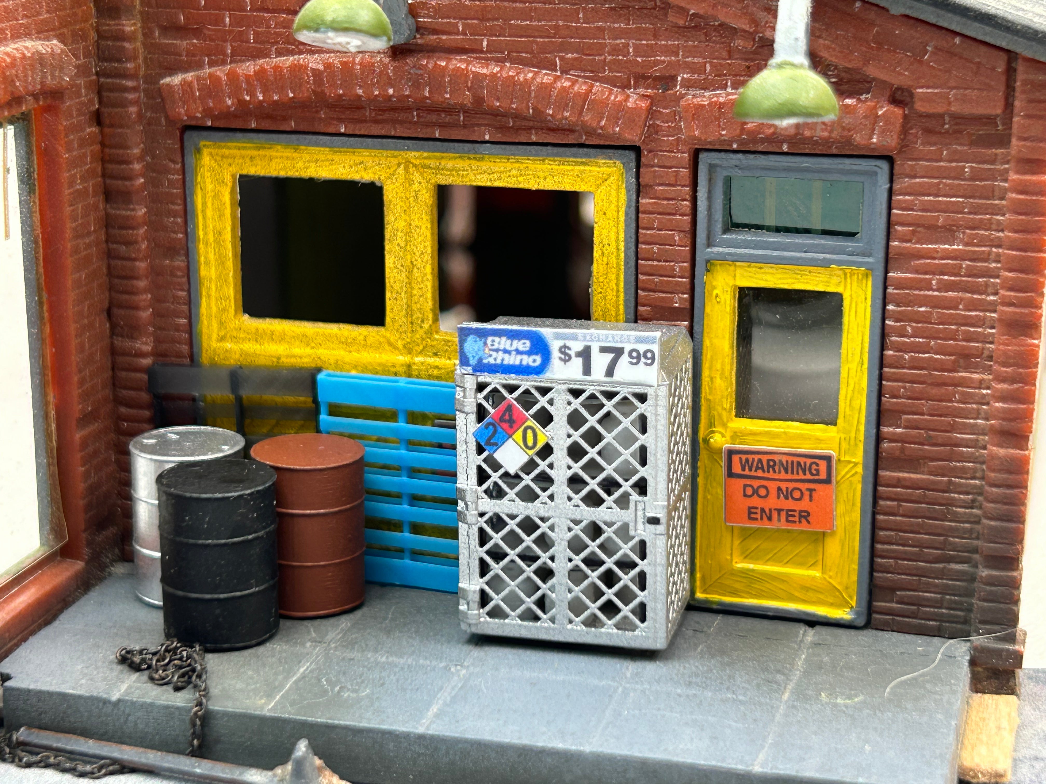 Scale Detailed Model Street and Railroad Signs in 1:87 HO – ScaleSigns.com