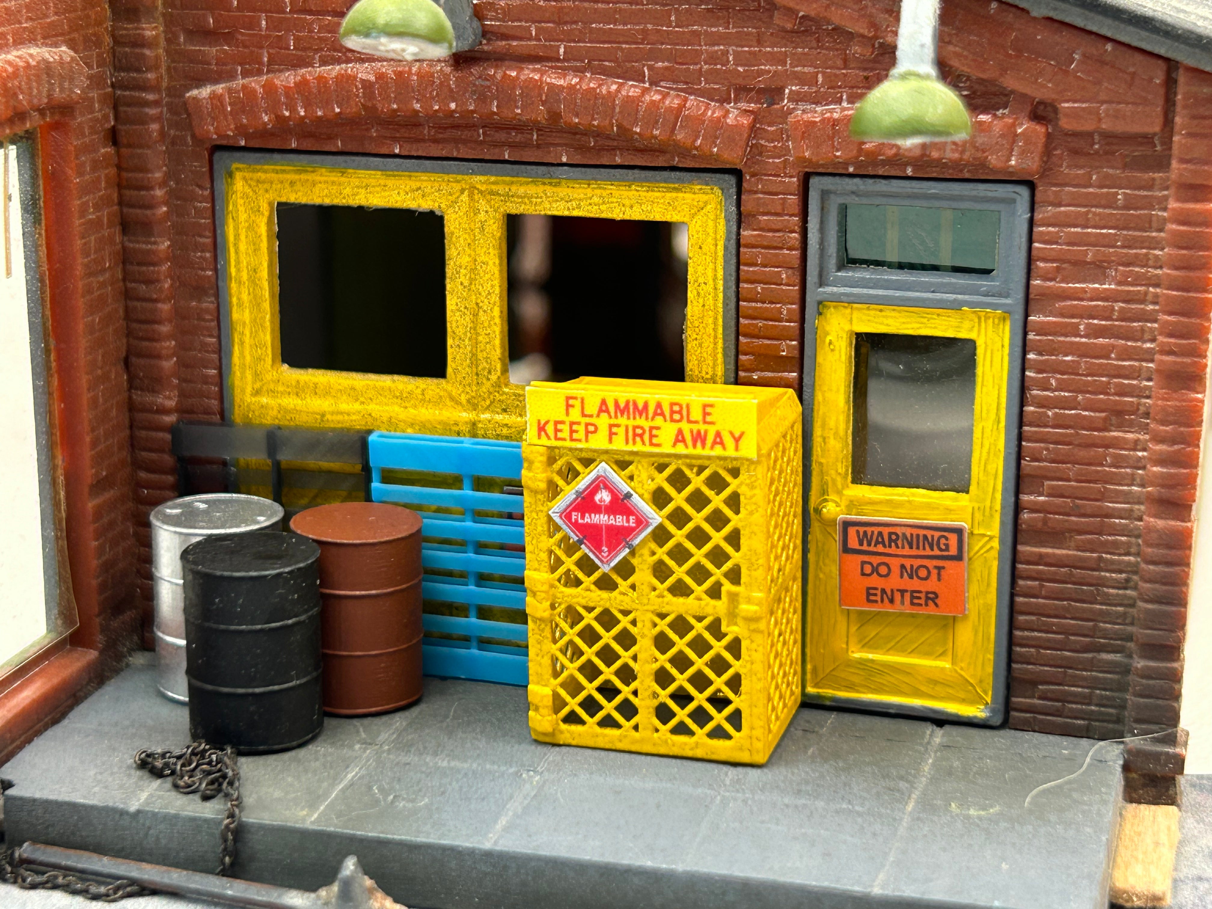 Scale Detailed Model Street and Railroad Signs in 1:87 HO – ScaleSigns.com