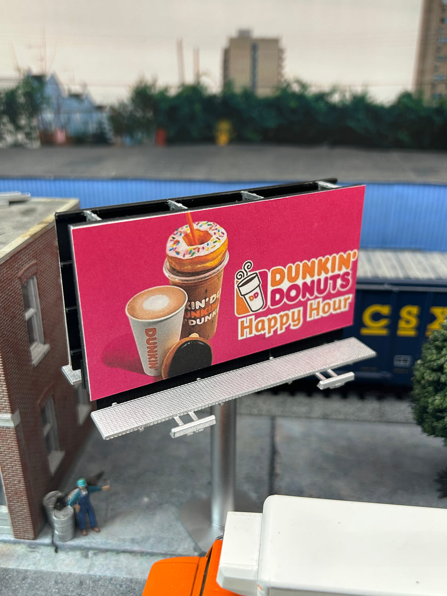 HO-1607-v1 / Dunkin'| ScaleSigns.com