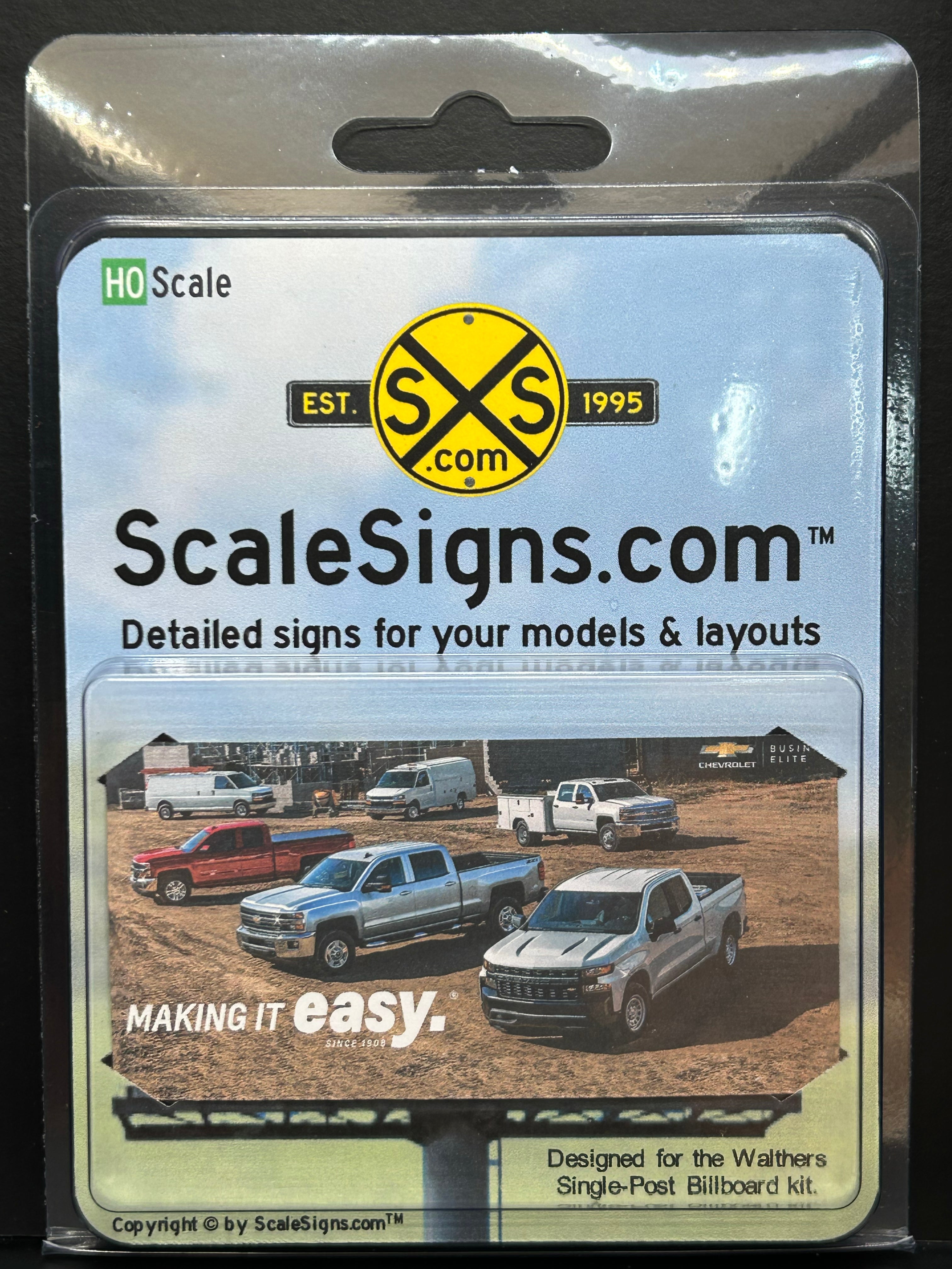 Scale Detailed Model Street and Railroad Signs in 1:87 HO Scale ...