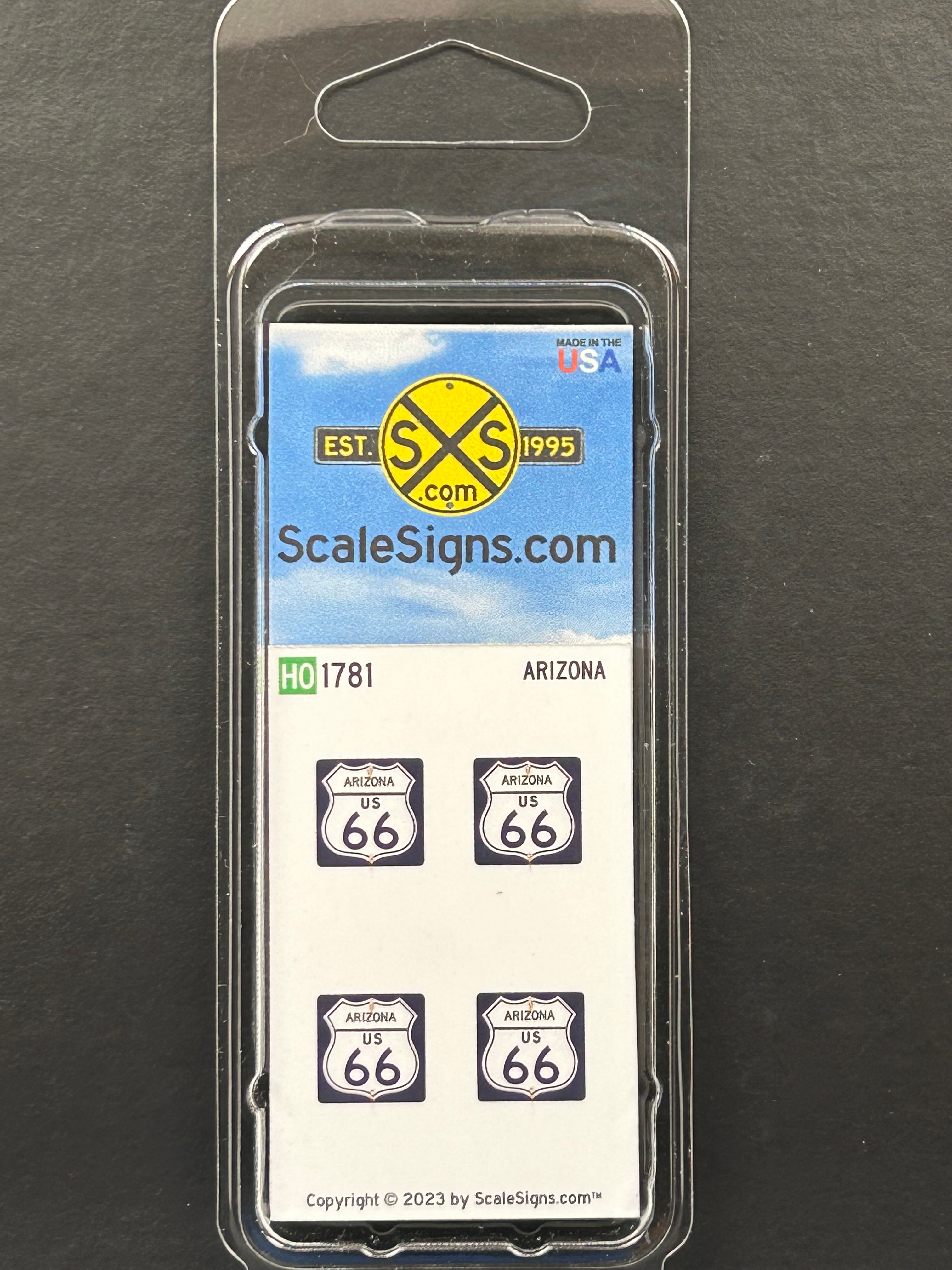 HO-1768 1:87 HO Scale Highway Signs – ScaleSigns.com