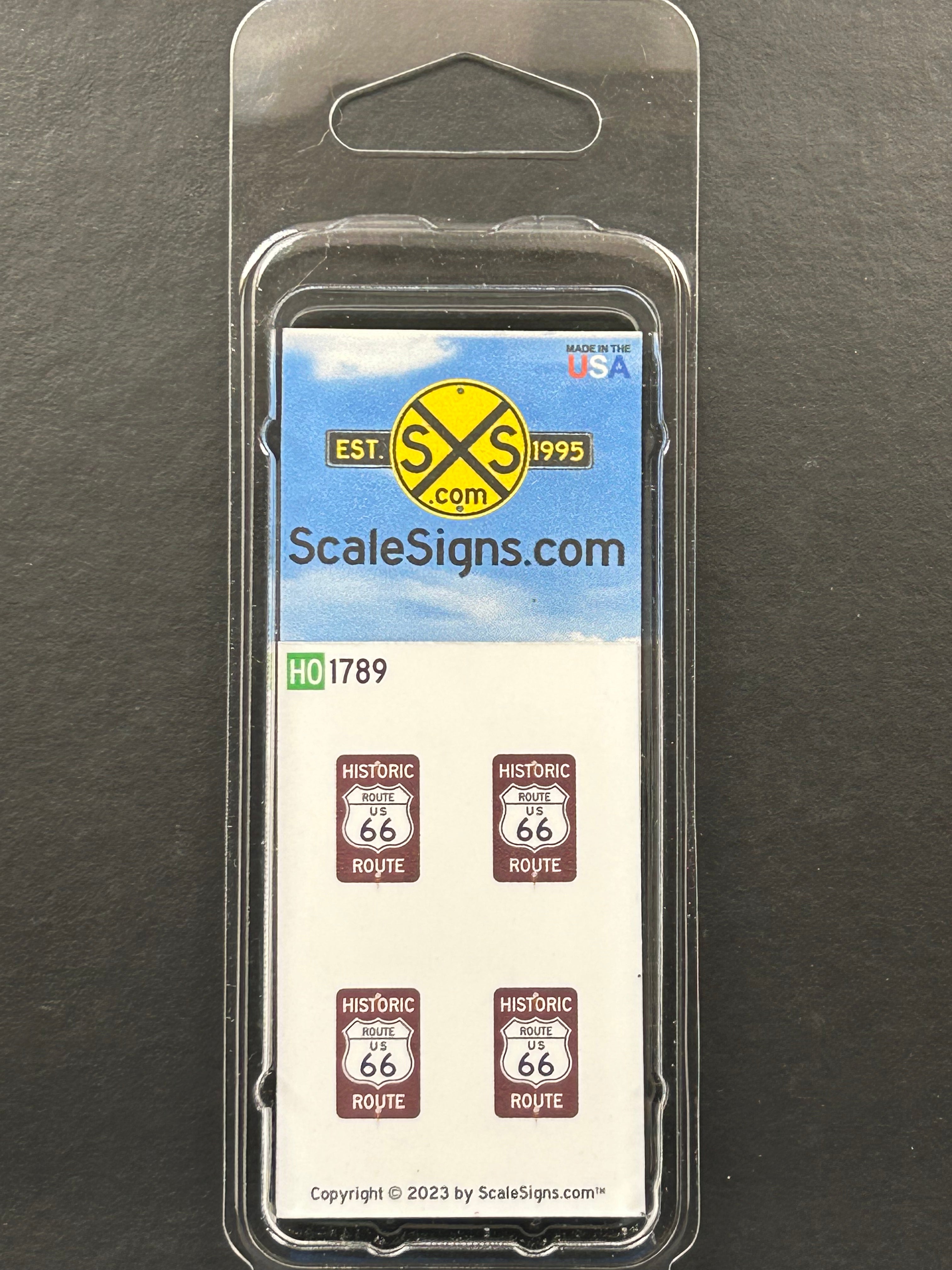HO-1768 1:87 HO Scale Highway Signs – ScaleSigns.com