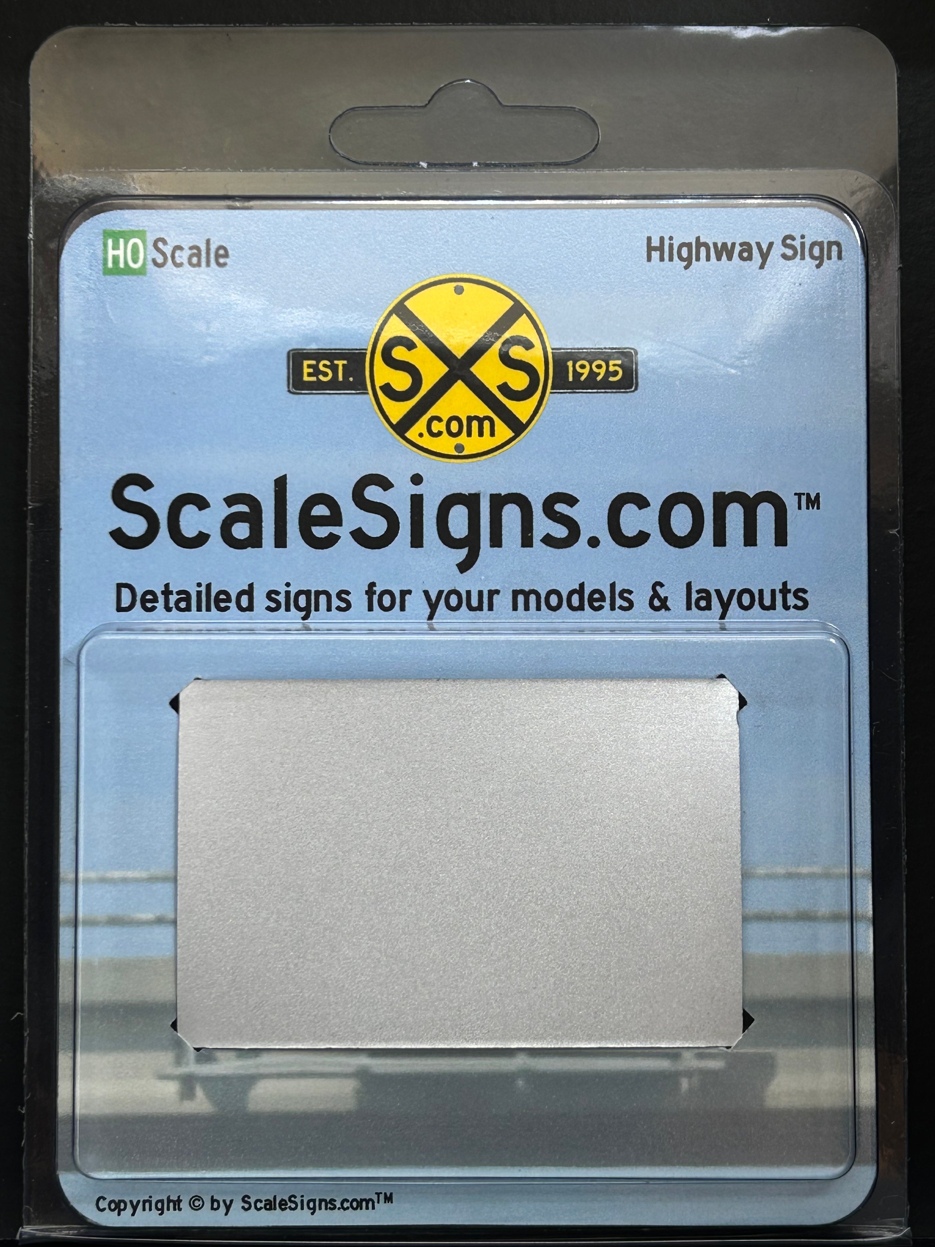 HO-1765 1:87 HO Scale Highway Signs – ScaleSigns.com