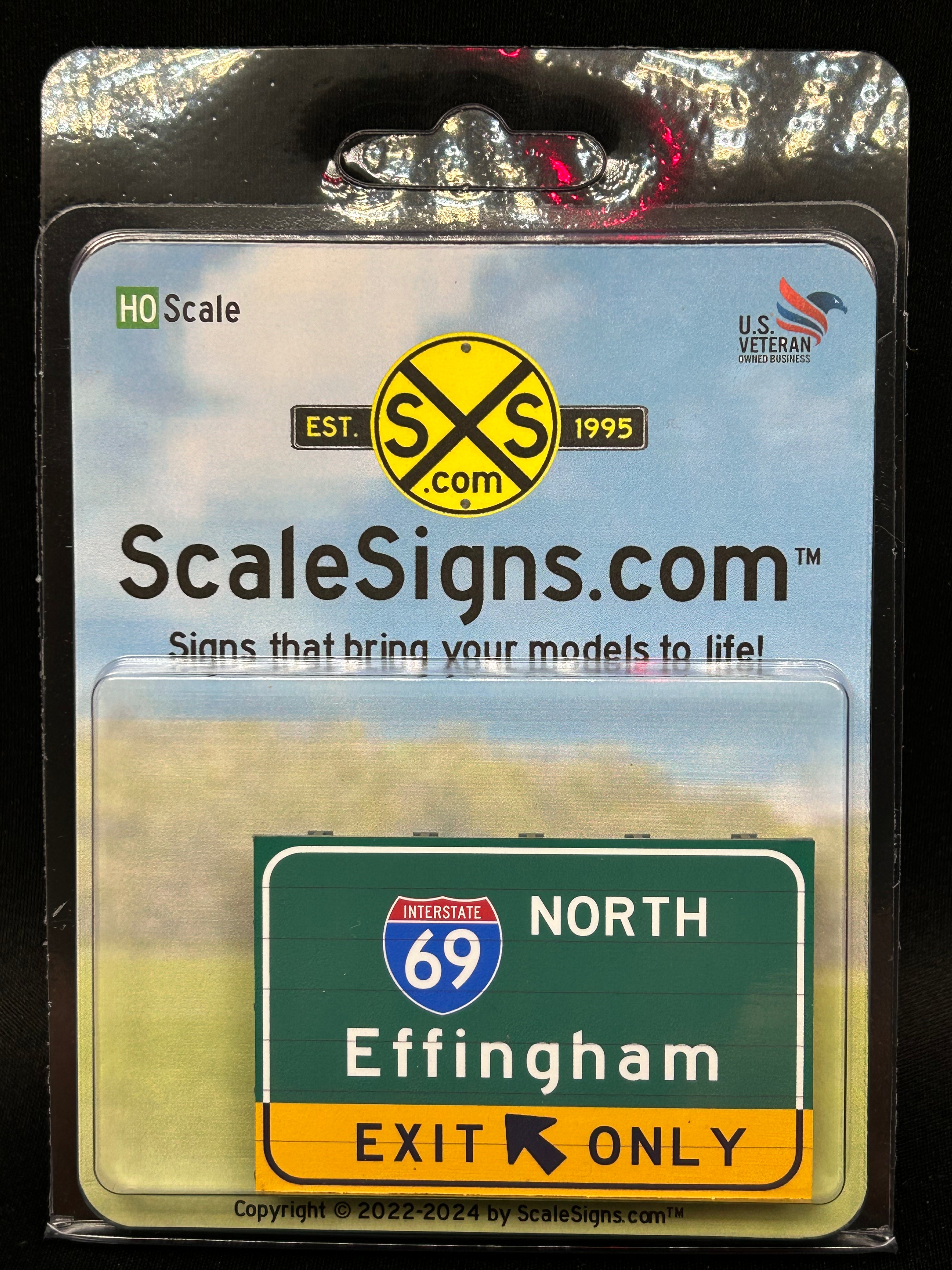 HO-1765 1:87 HO Scale Highway Signs – ScaleSigns.com