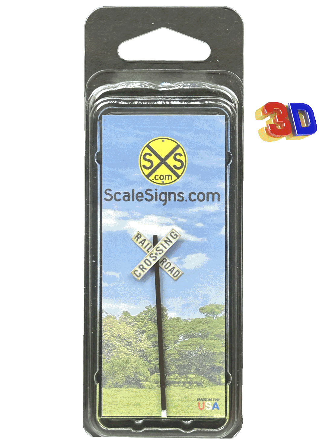 HO - Railroad Crossing – ScaleSigns.com