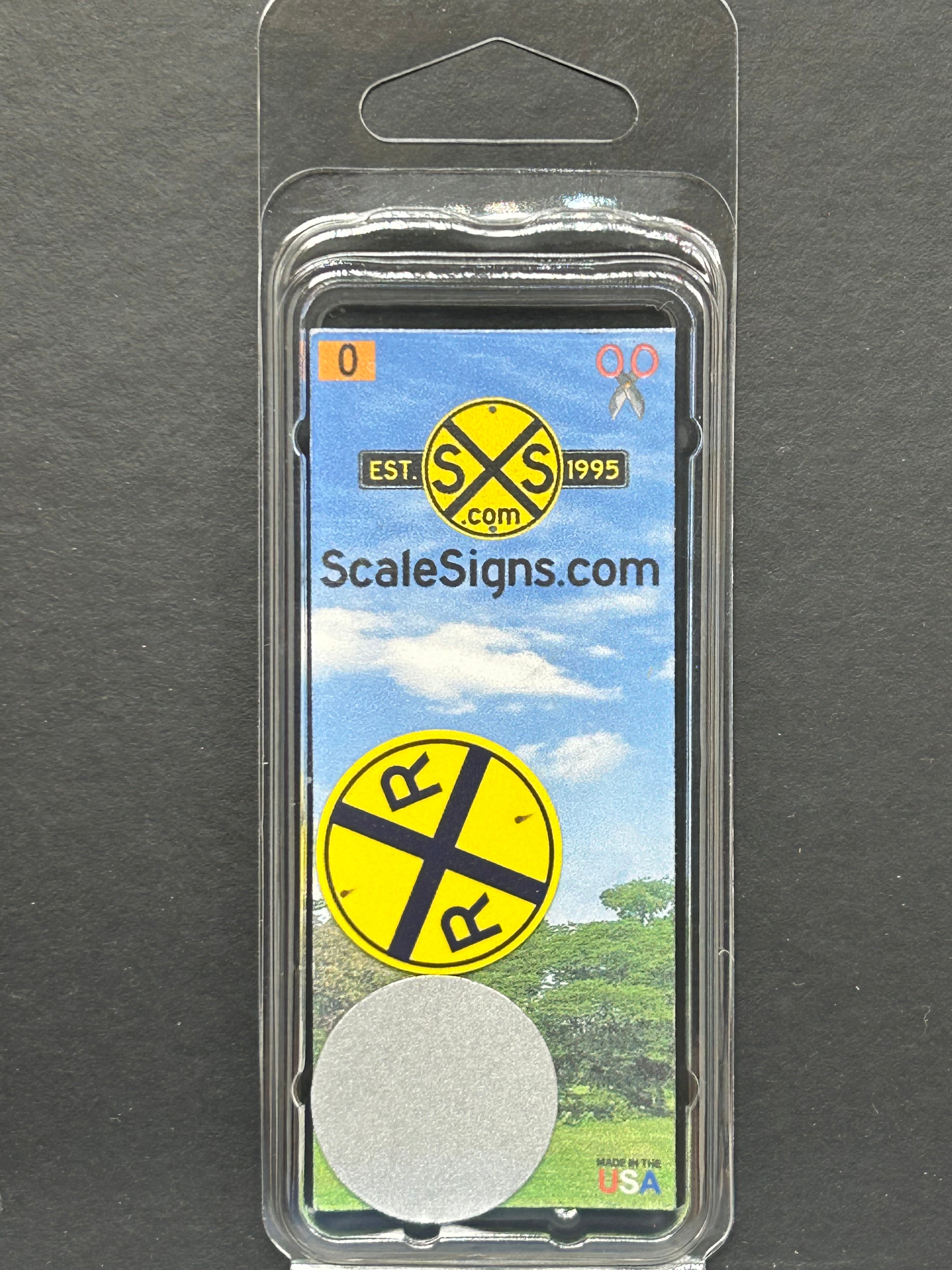 Scale Detailed Model Street and Railroad Signs in 1:48 O Scale ...