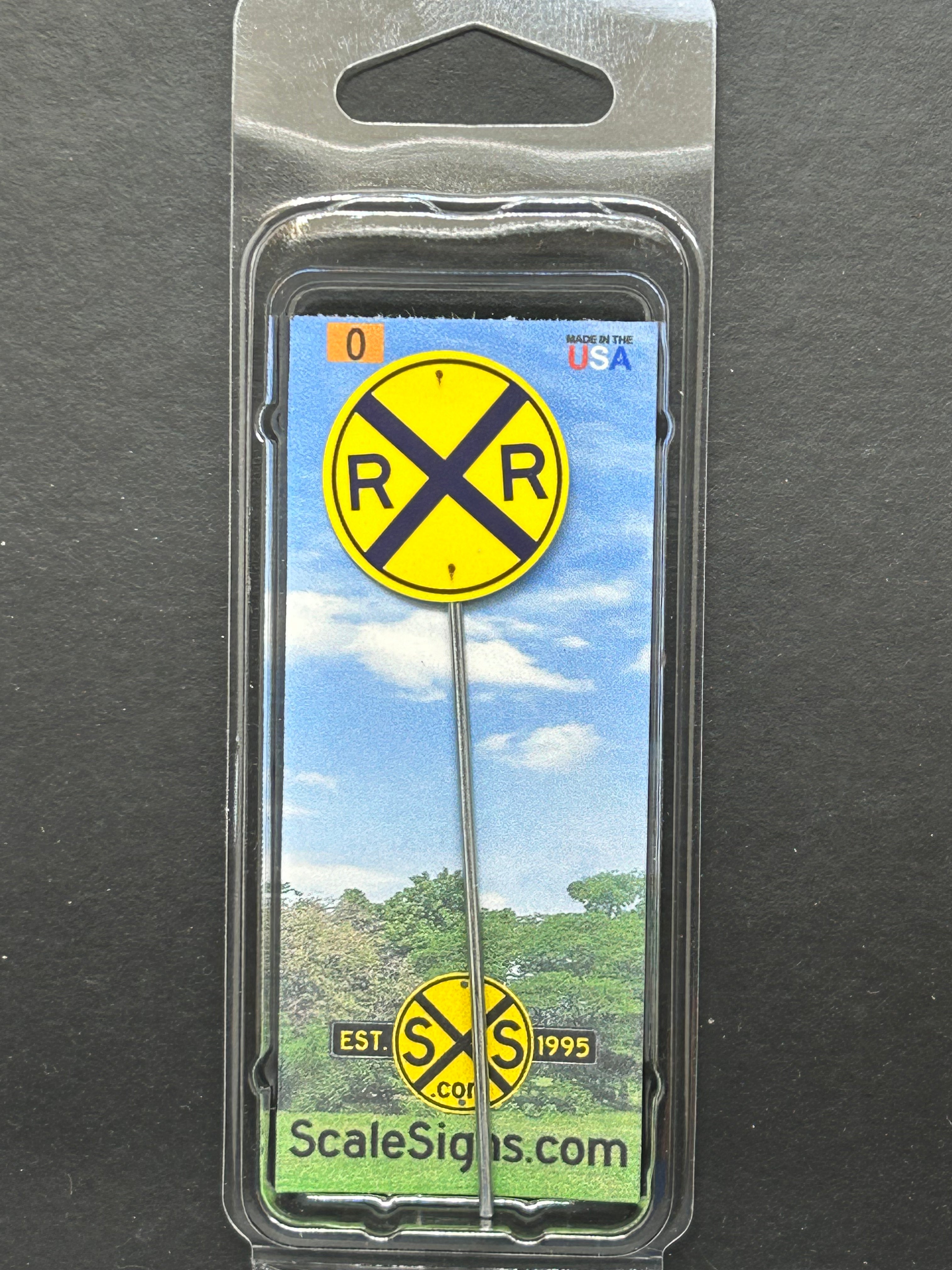 Scale Detailed Model Street and Railroad Signs in 1:48 O Scale ...