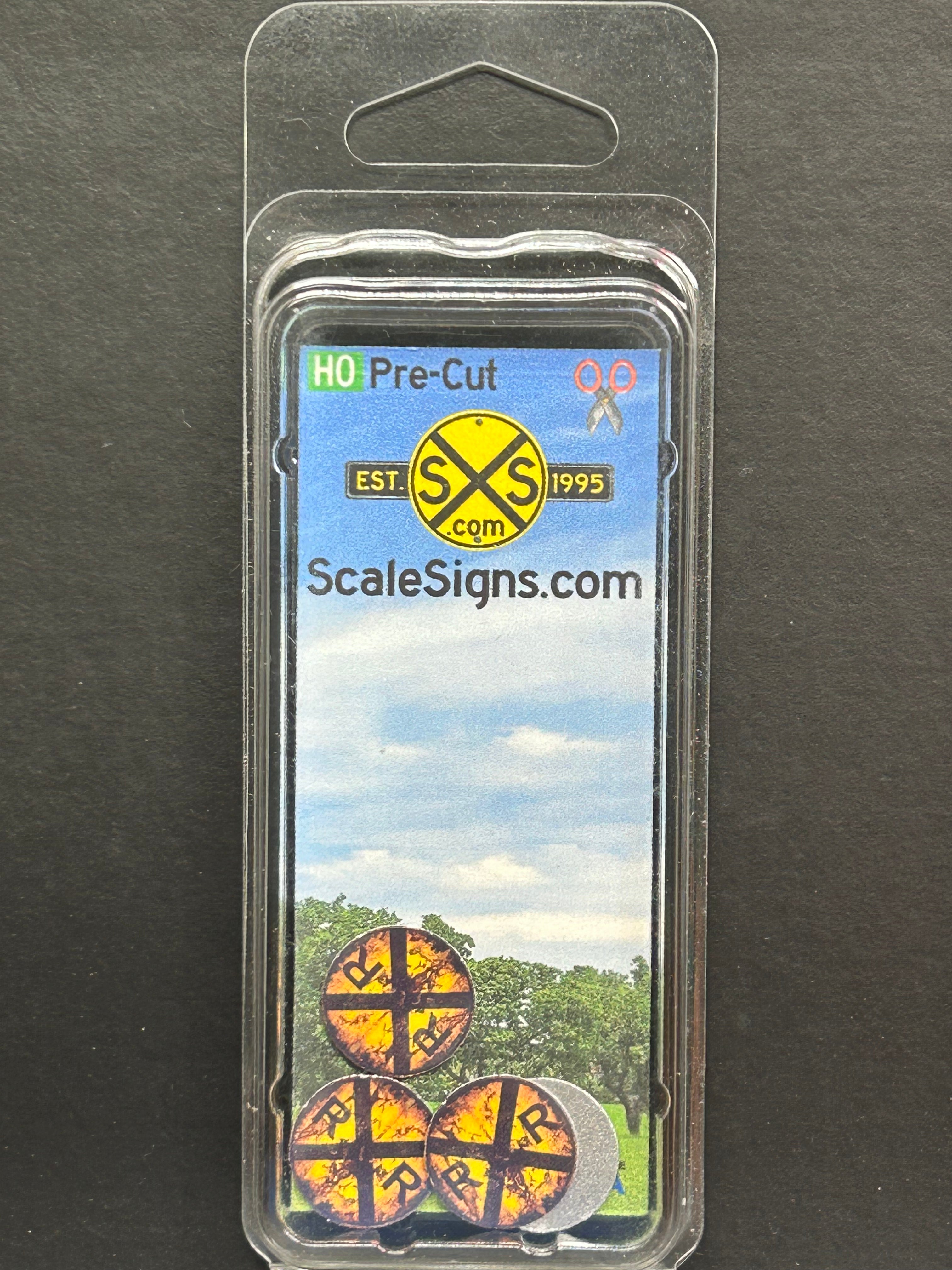 Detailed Model Street and Railroad Signs in 1:87 HO Scale – ScaleSigns.com