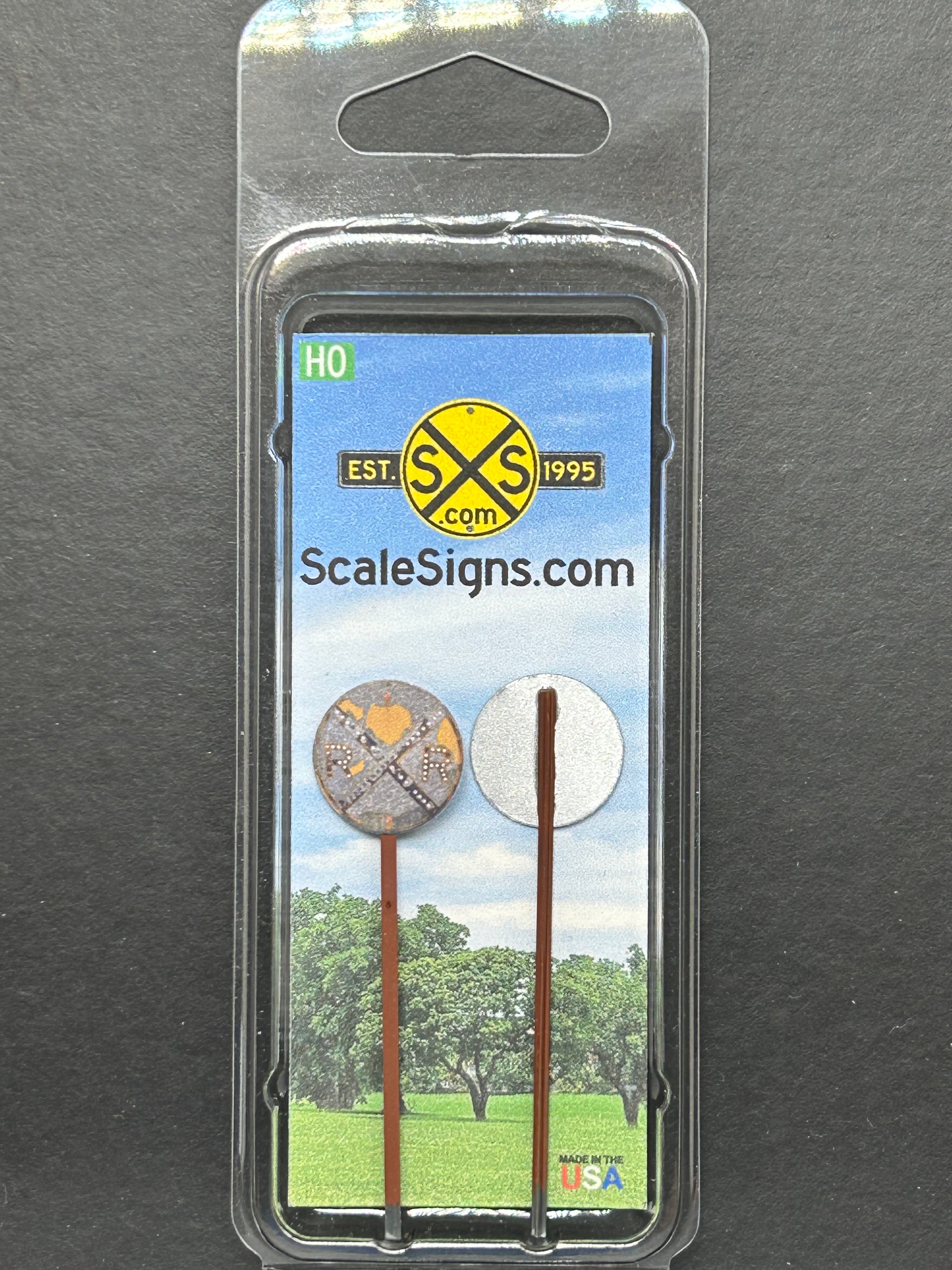 Scale Detailed Model Street and Railroad Signs in 1:87 HO – ScaleSigns.com