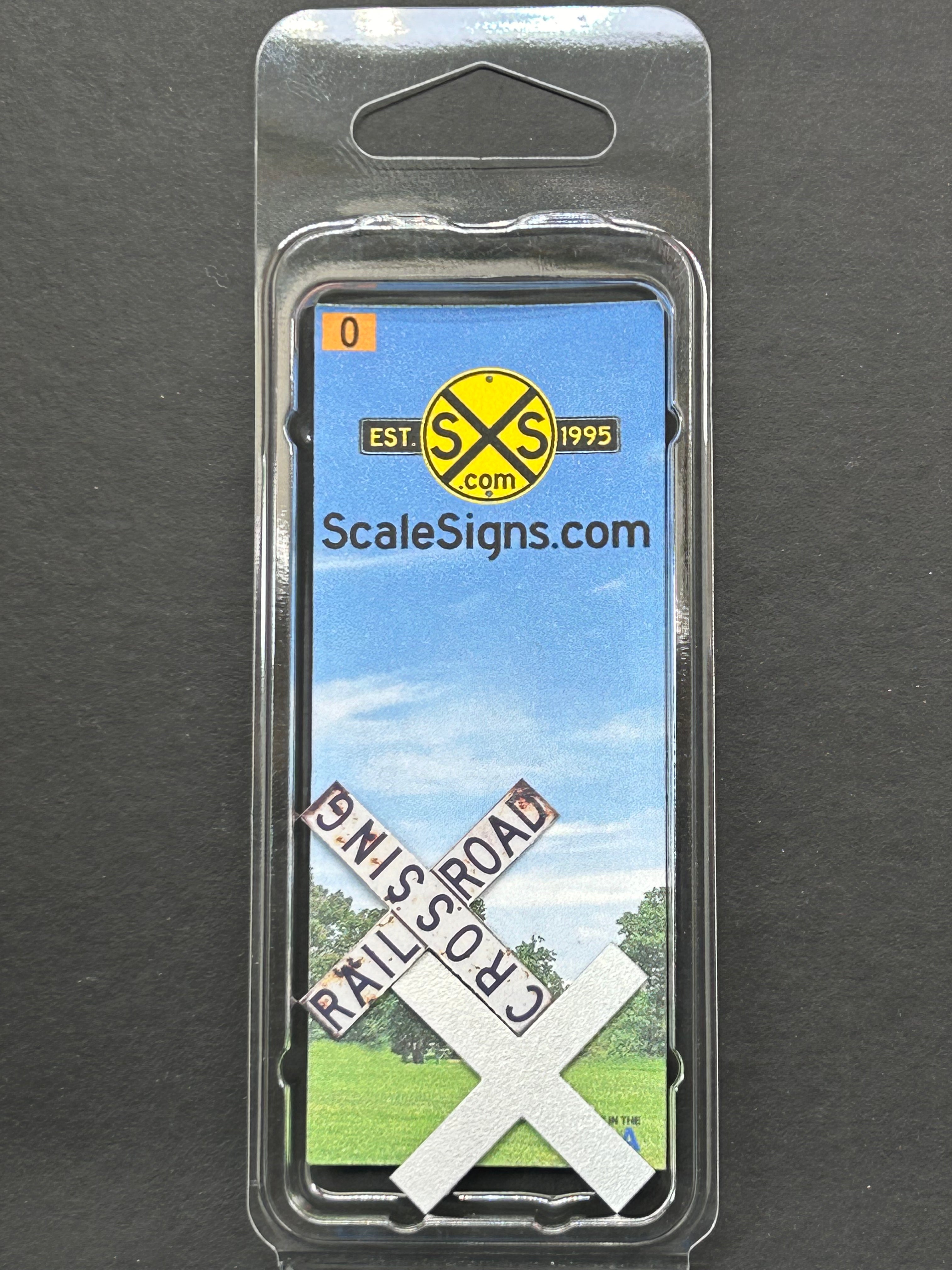 Scale Detailed Model Street and Railroad Signs in 1:48 O Scale ...