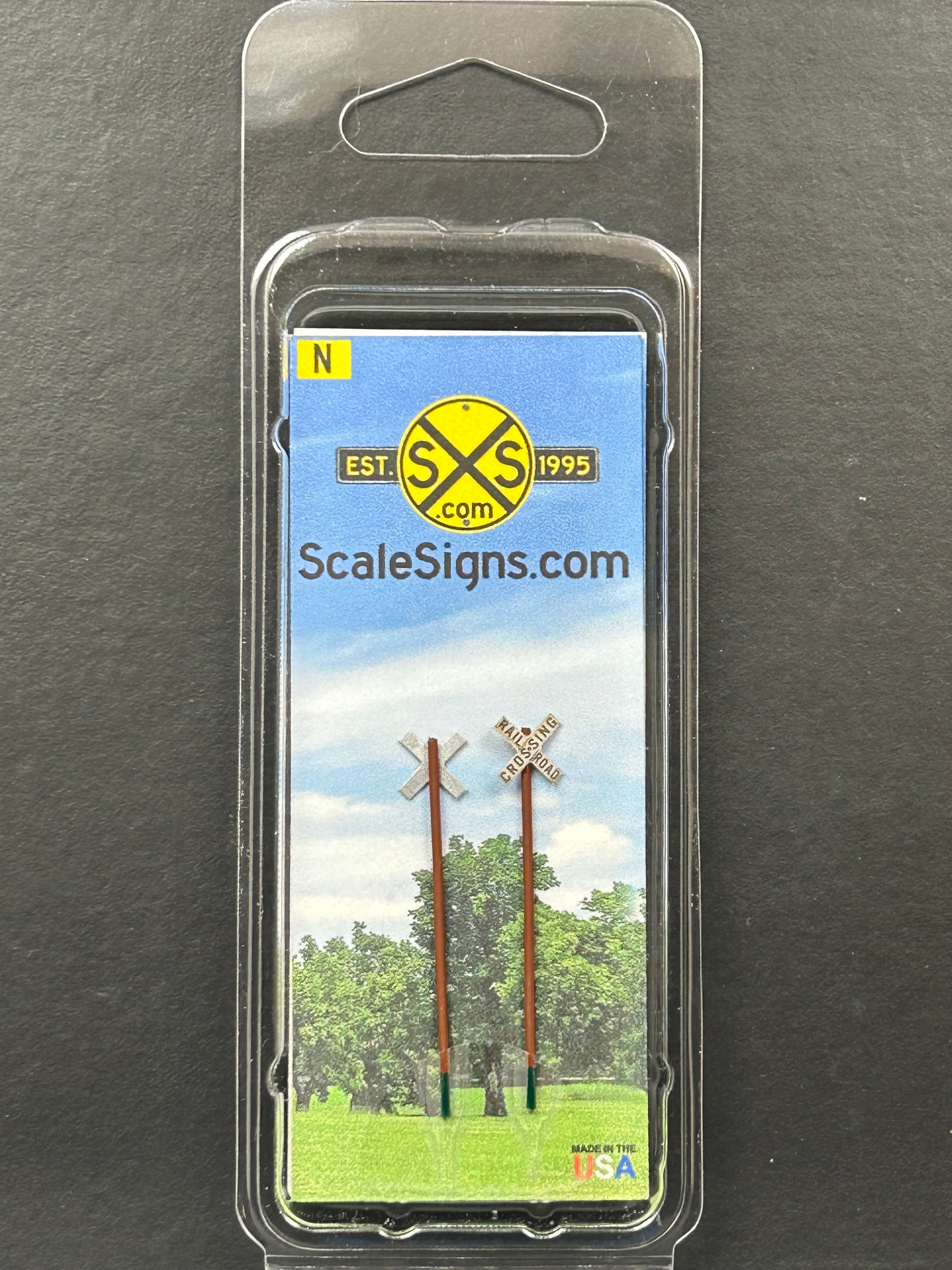 1:160 N Scale General Warning Signs – ScaleSigns.com