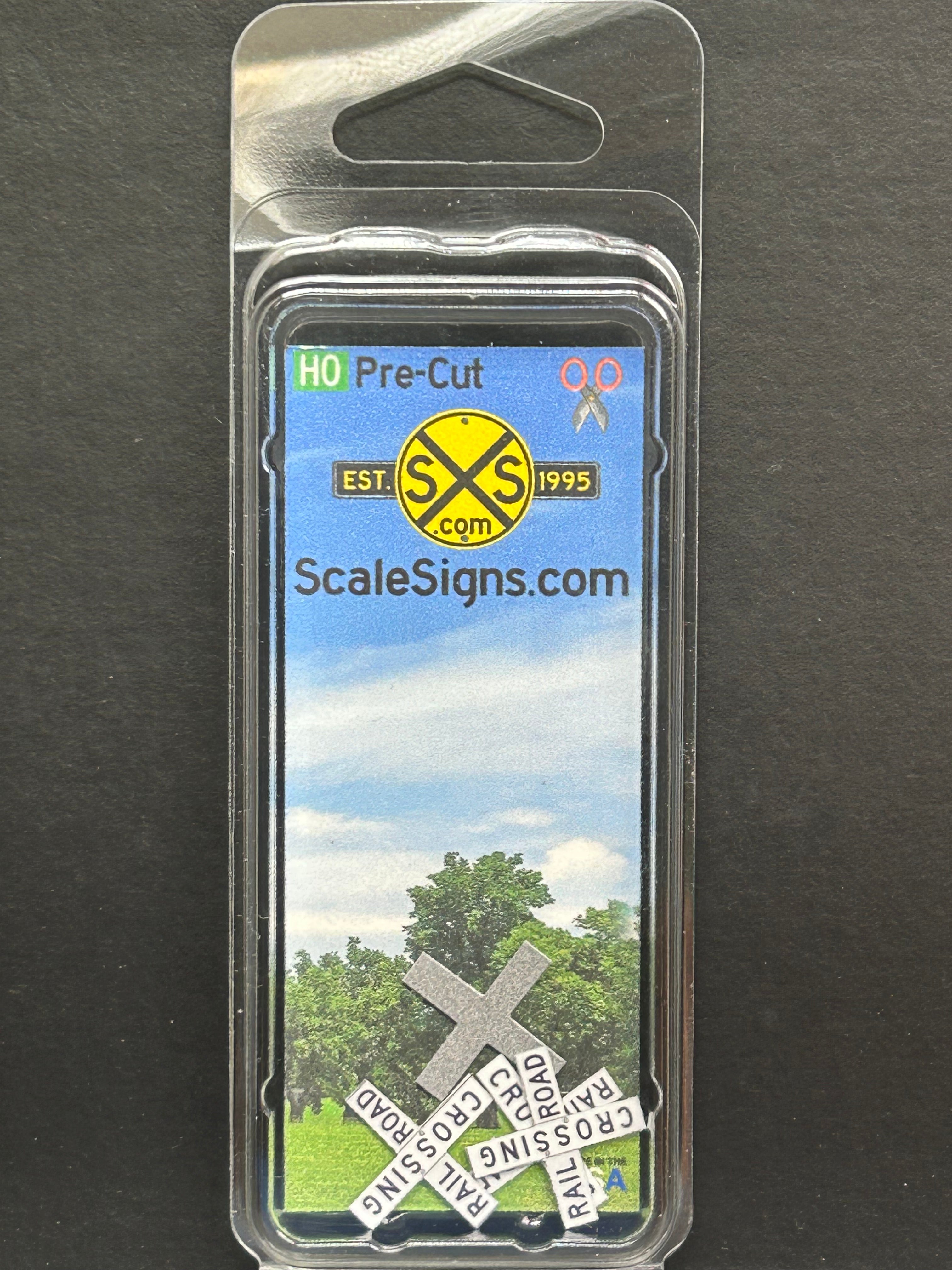 HO Scale Detailed Model Street & Railroad Traffic Road Signs in 1:87 ...