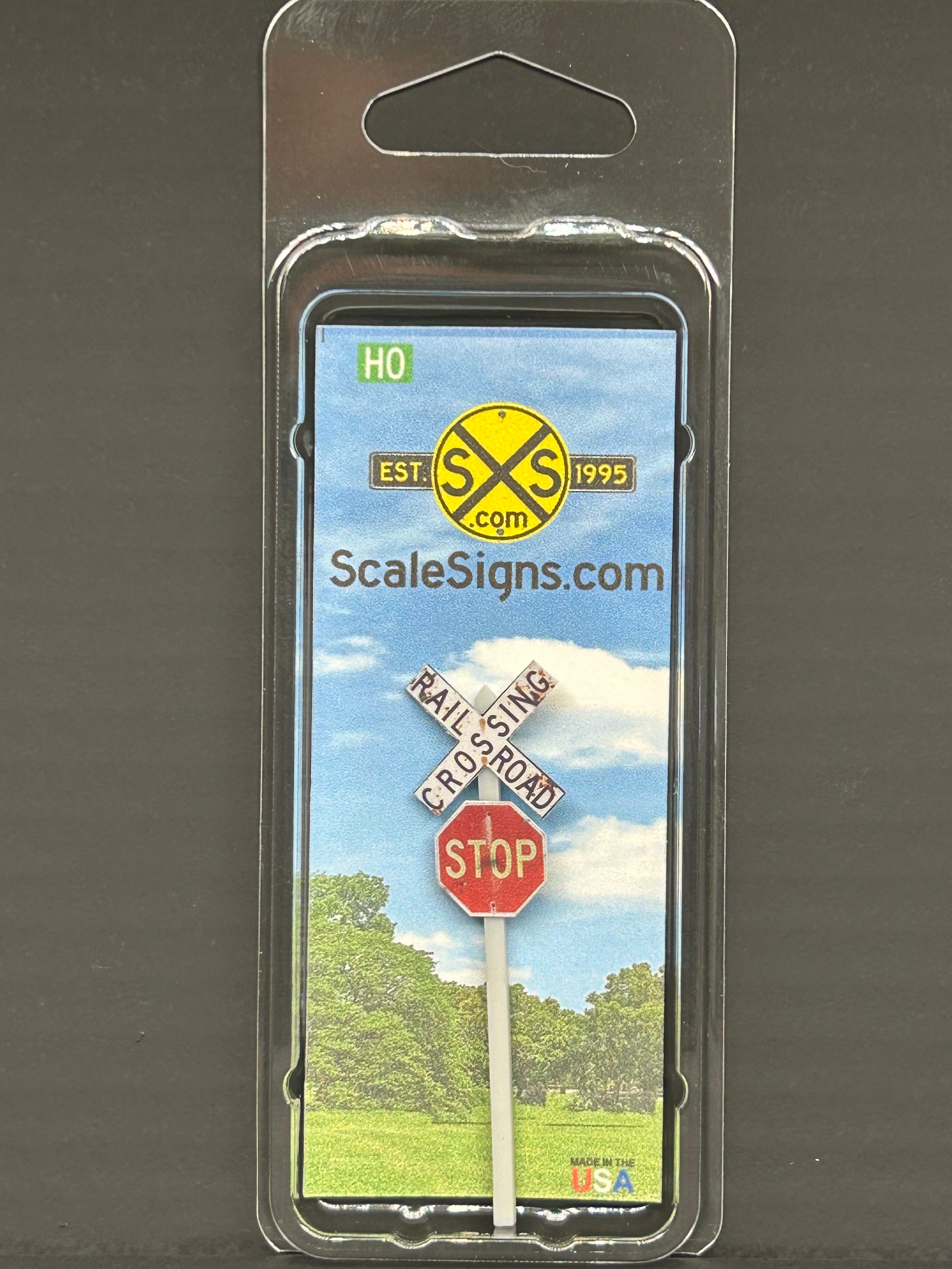 Scale Detailed Model Street and Railroad Signs in 1:87 HO – ScaleSigns.com