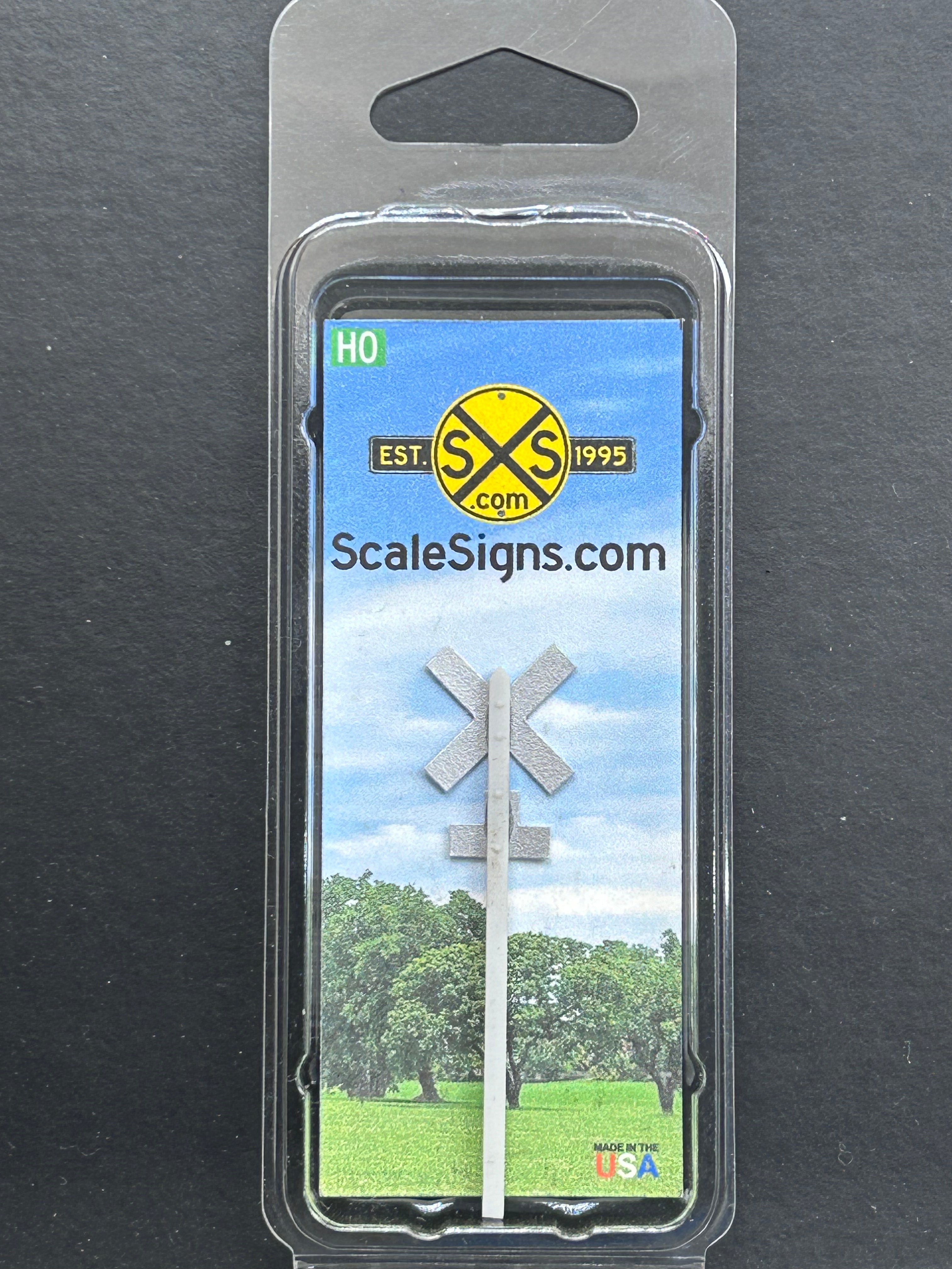 Scale Detailed Model Street and Railroad Signs in 1:87 HO – ScaleSigns.com
