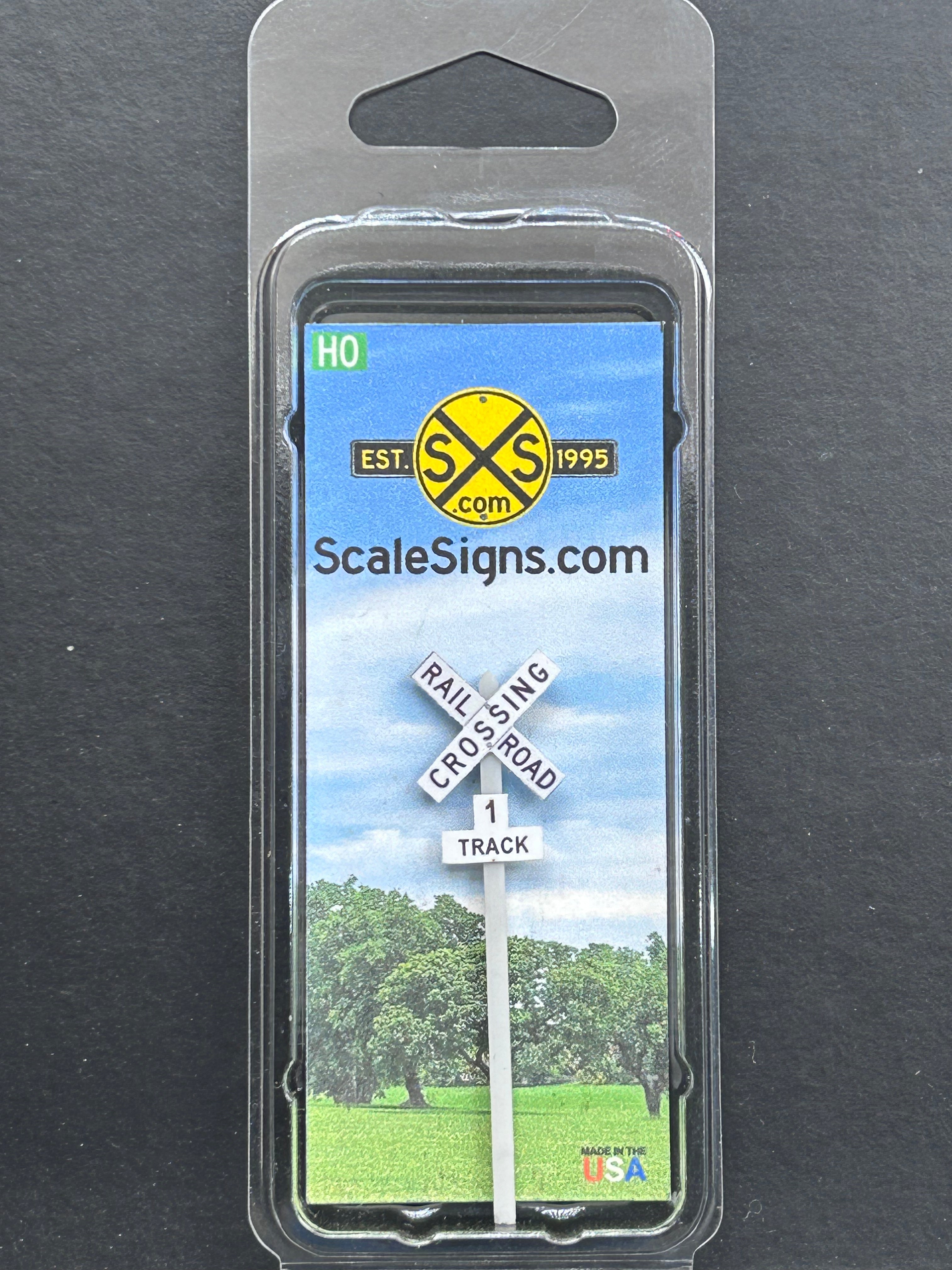 Scale Detailed Model Street and Railroad Signs in 1:87 HO – ScaleSigns.com