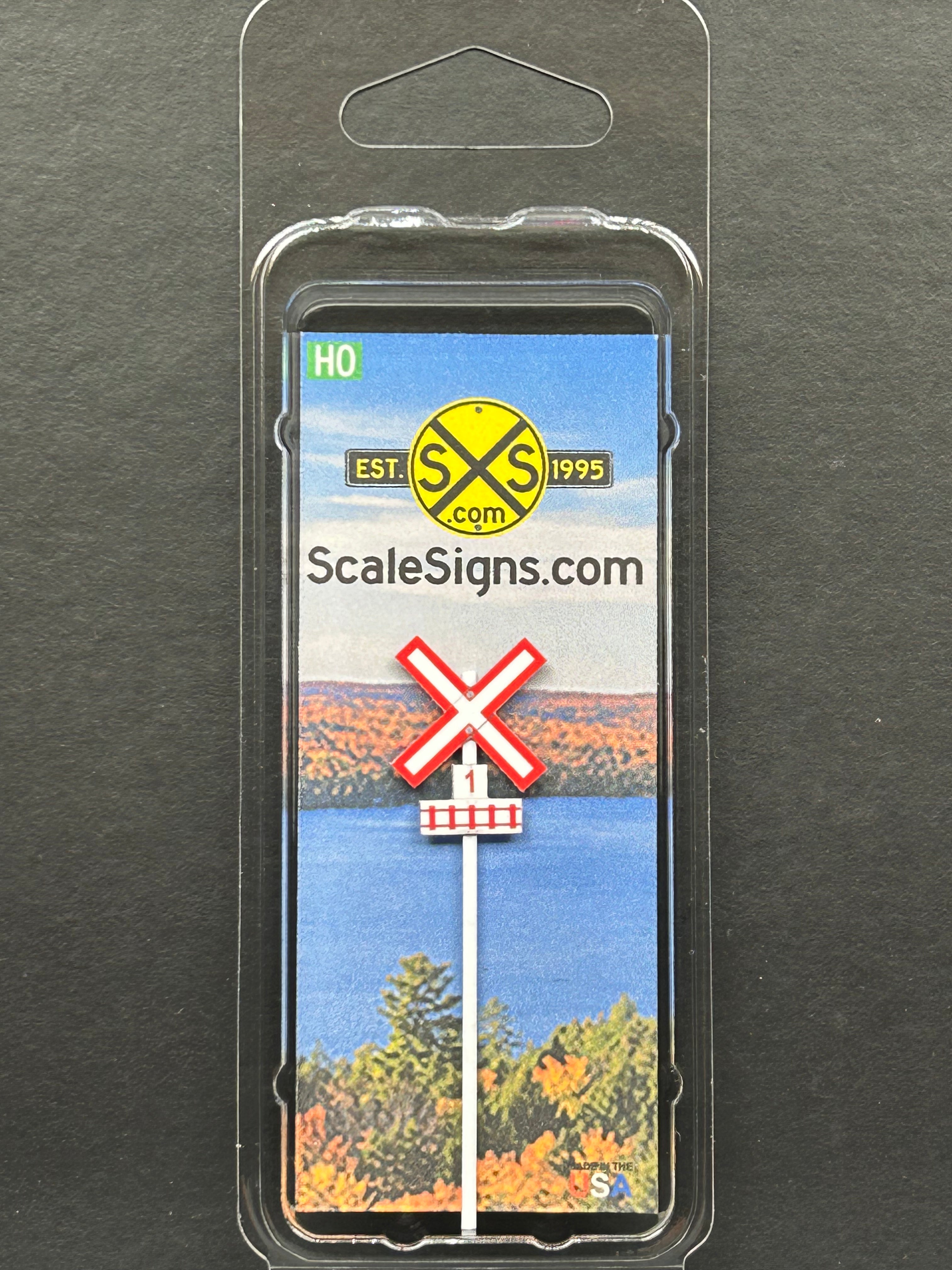 Scale Detailed Model Street and Railroad Signs in 1:87 HO – ScaleSigns.com