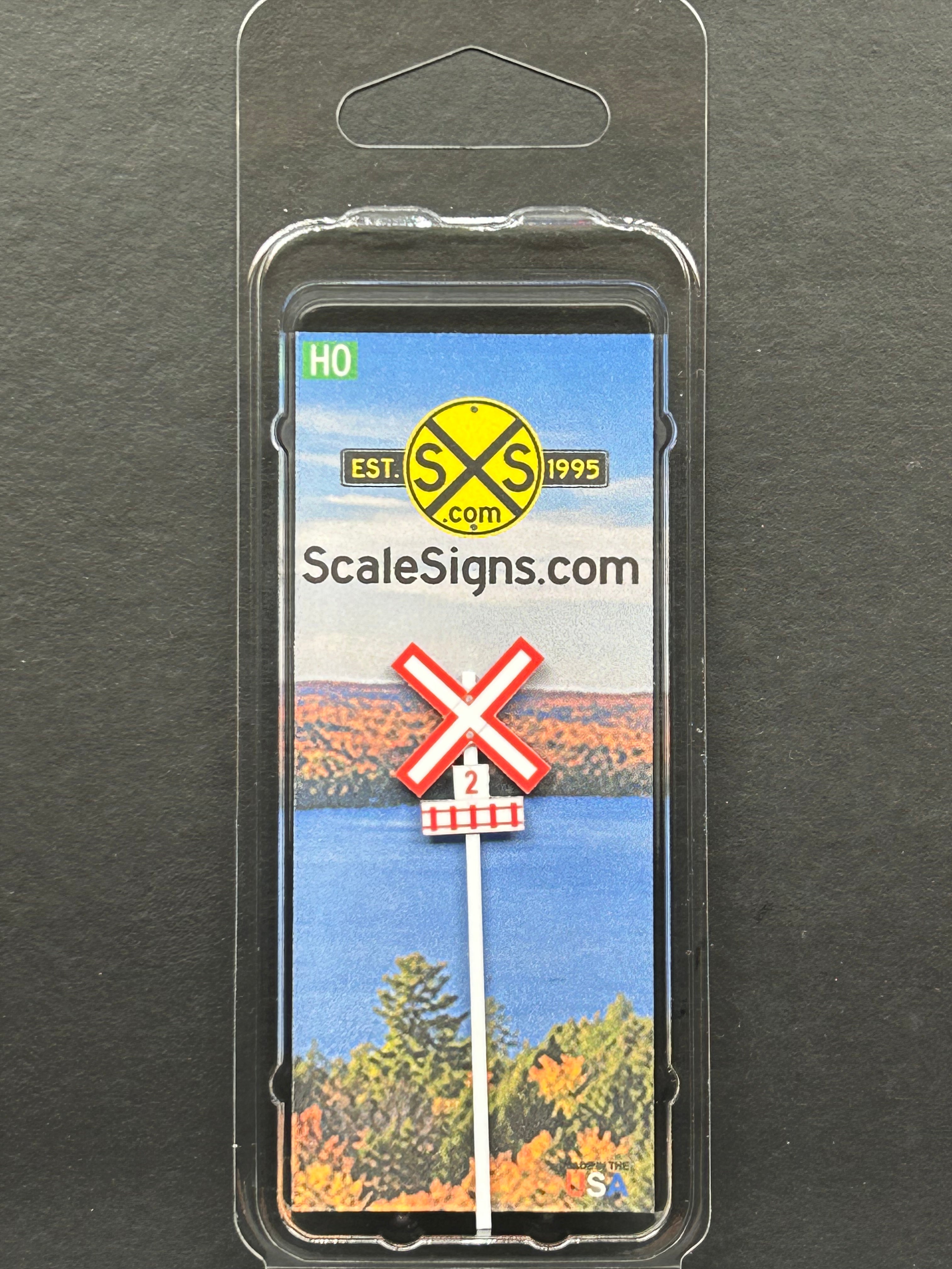 Scale Detailed Model Street and Railroad Signs in 1:87 HO – ScaleSigns.com