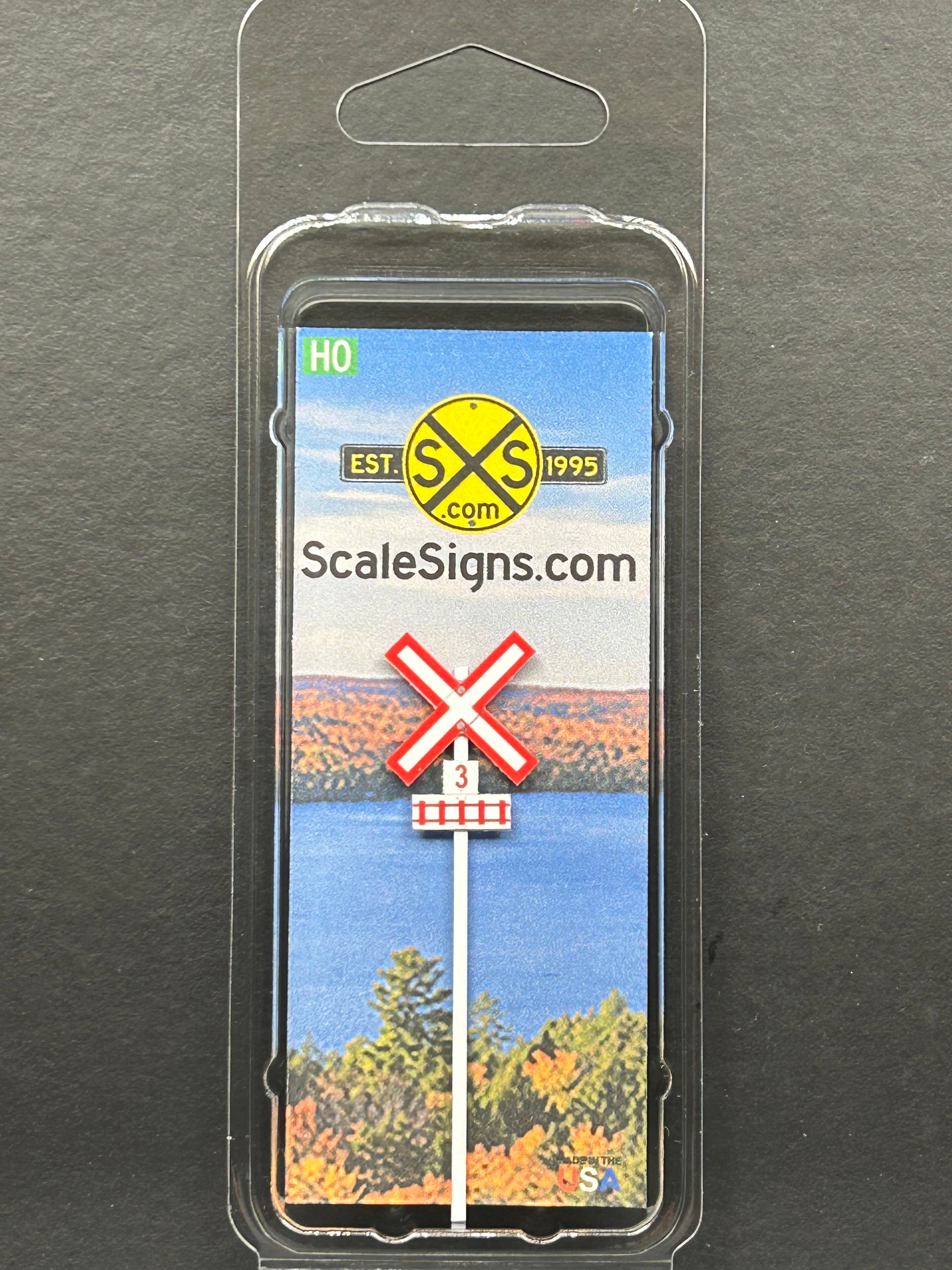 Scale Detailed Model Street and Railroad Signs in 1:87 HO – ScaleSigns.com