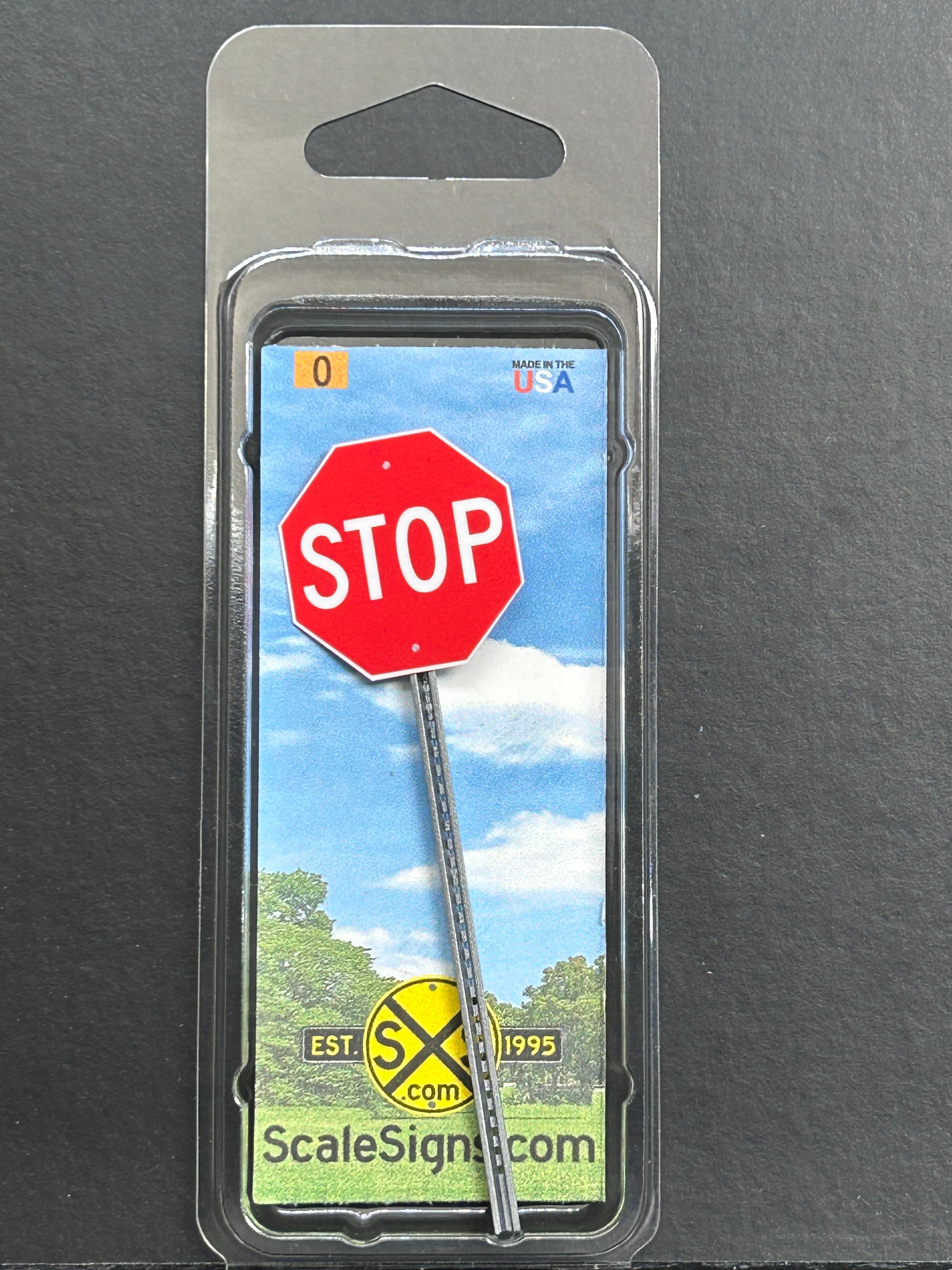 Scale Detailed Model Street and Railroad Signs in 1:48 O Scale ...