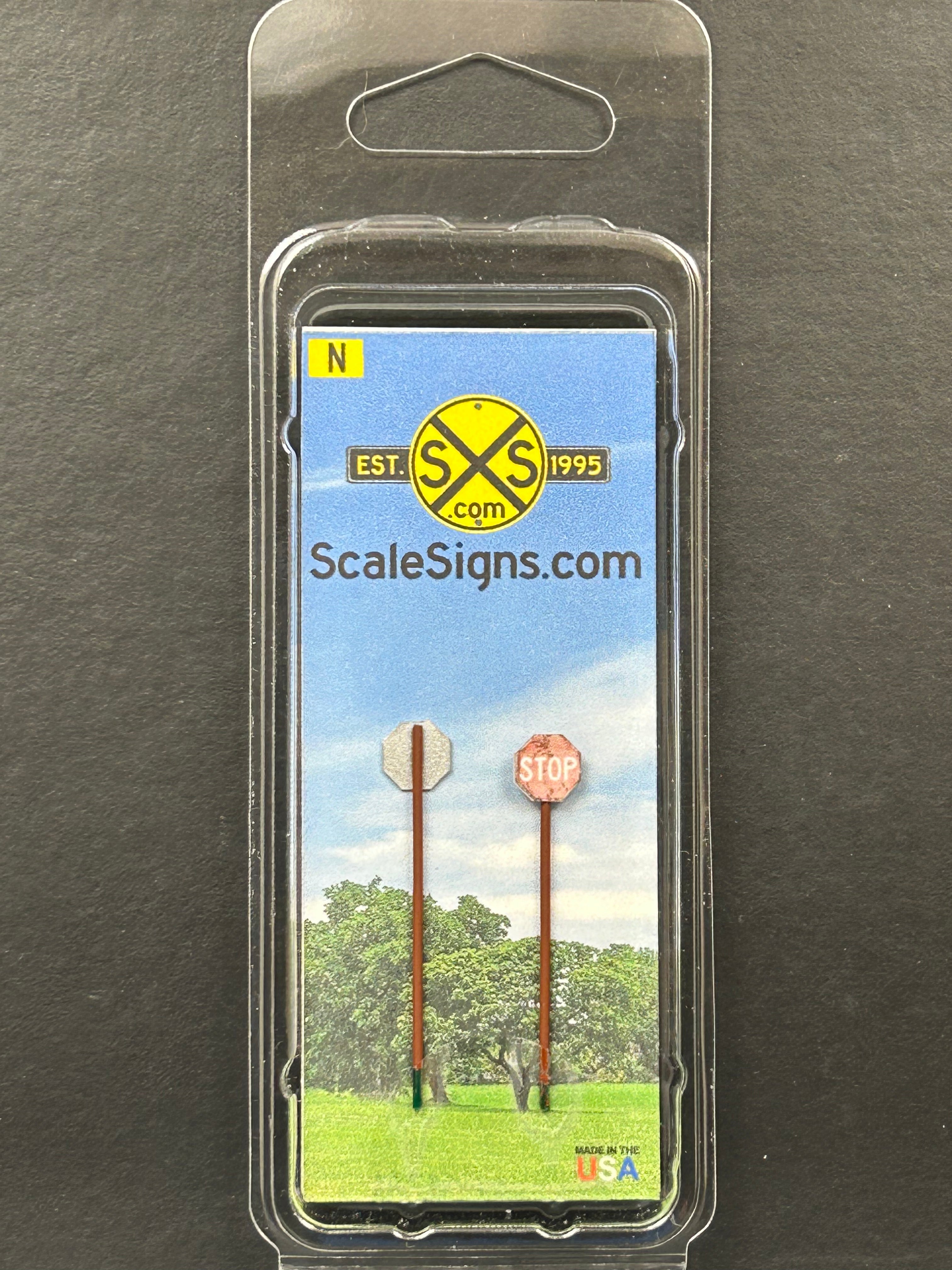 Scale Detailed Model Street and Railroad Signs in 1:160 N Scale ...