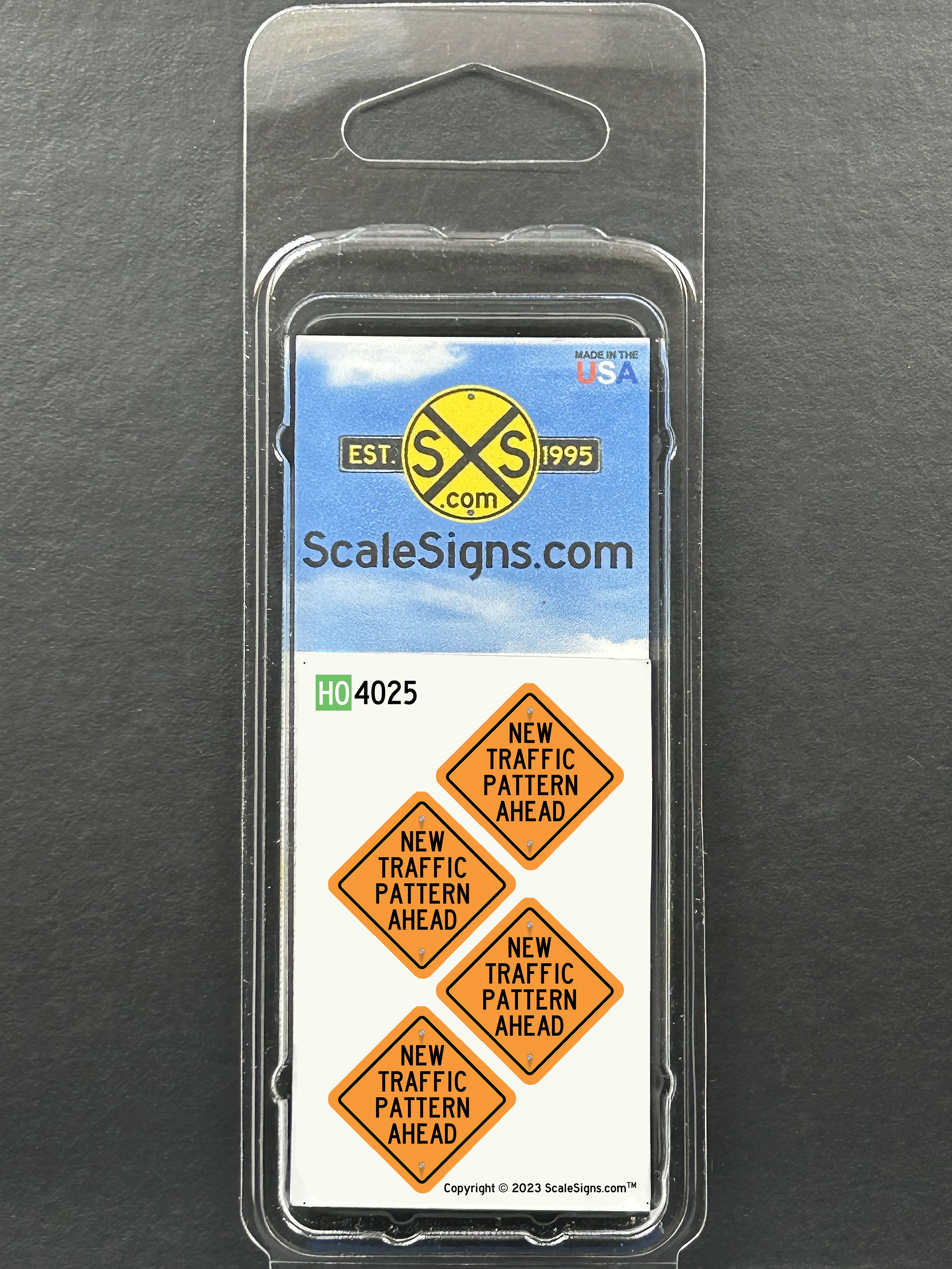 1:87 HO Scale Construction Signs. – ScaleSigns.com