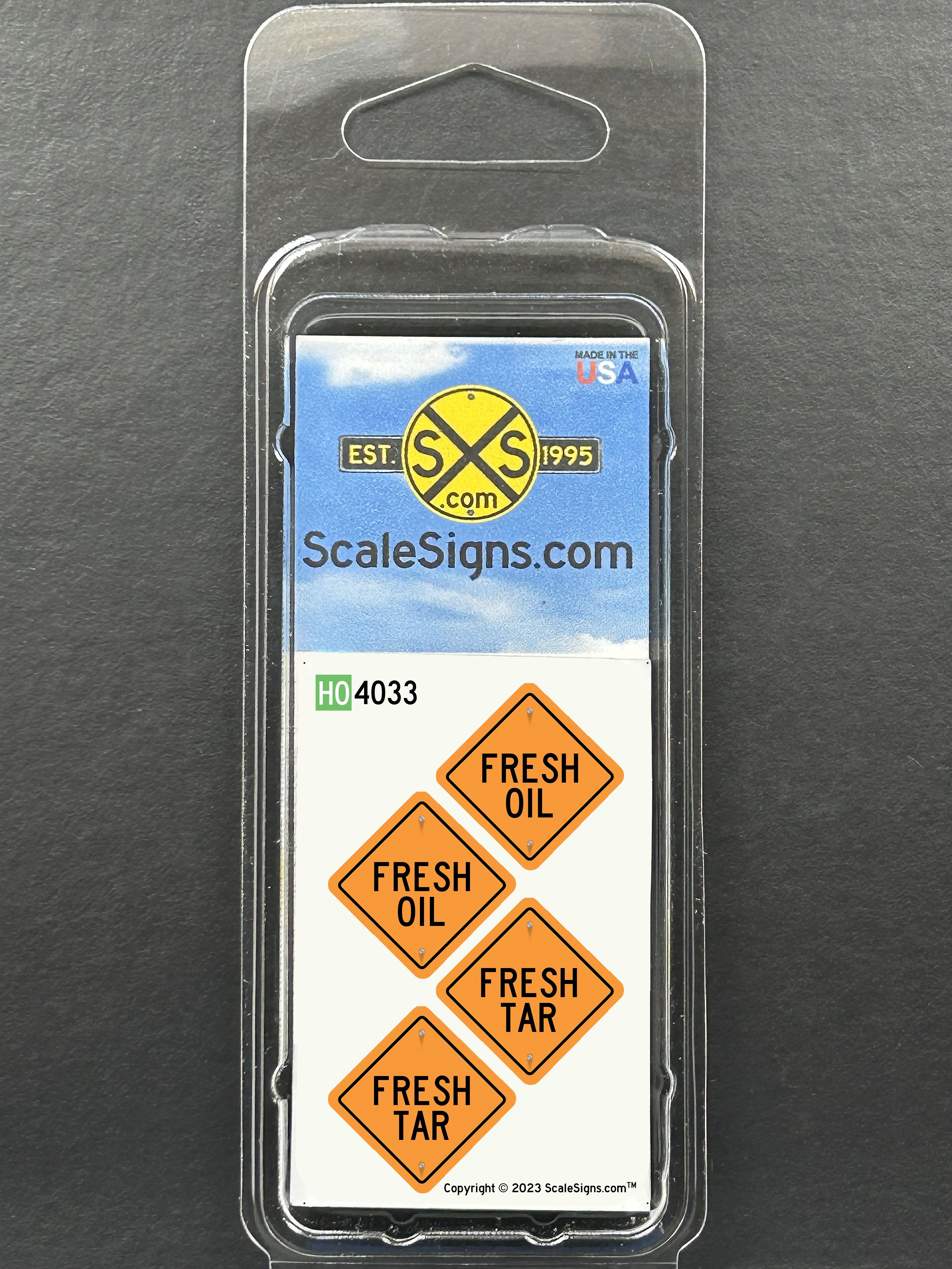 1:87 HO Scale Construction Signs. – ScaleSigns.com