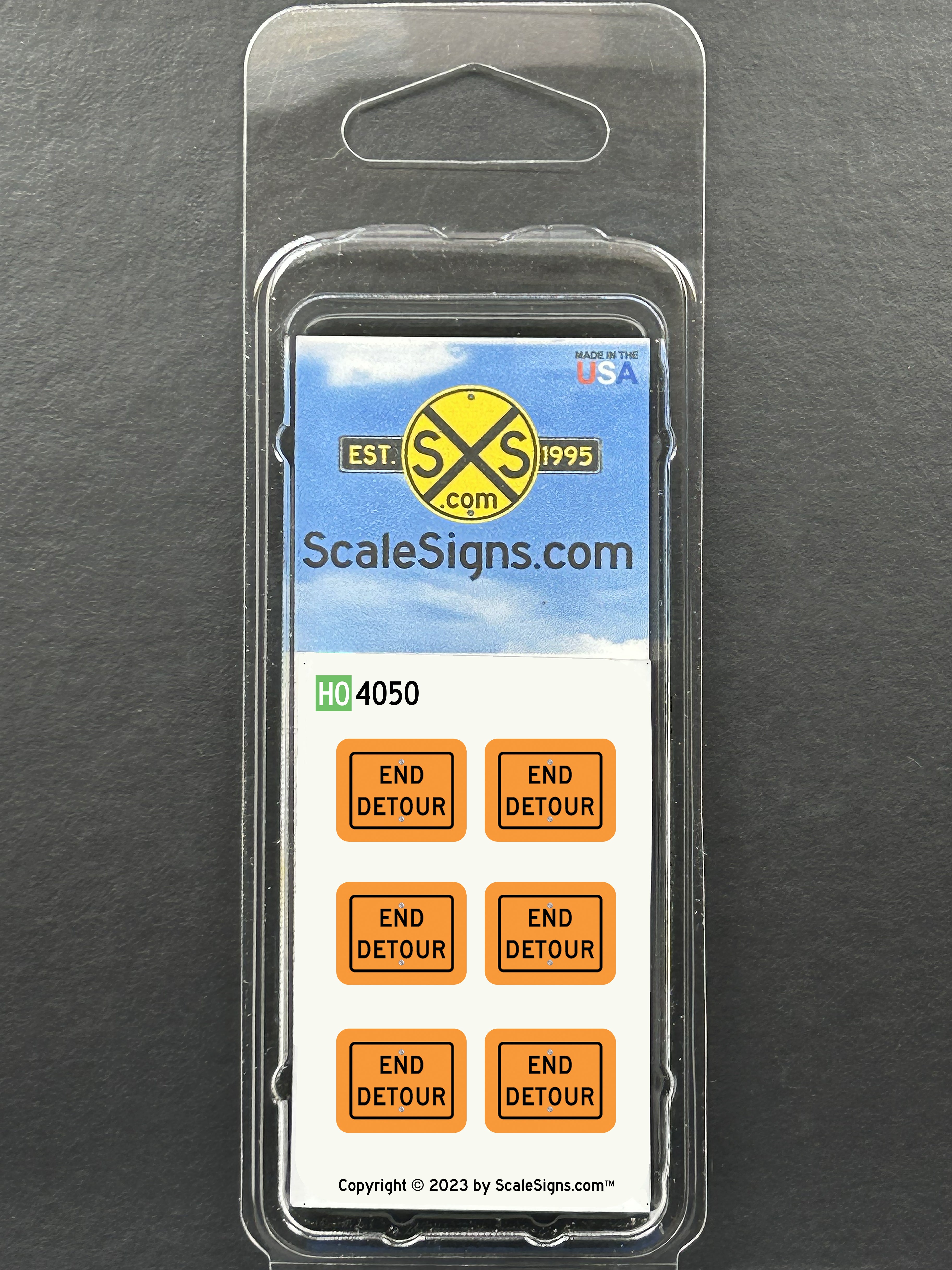 1:87 HO Scale Construction Signs. – ScaleSigns.com