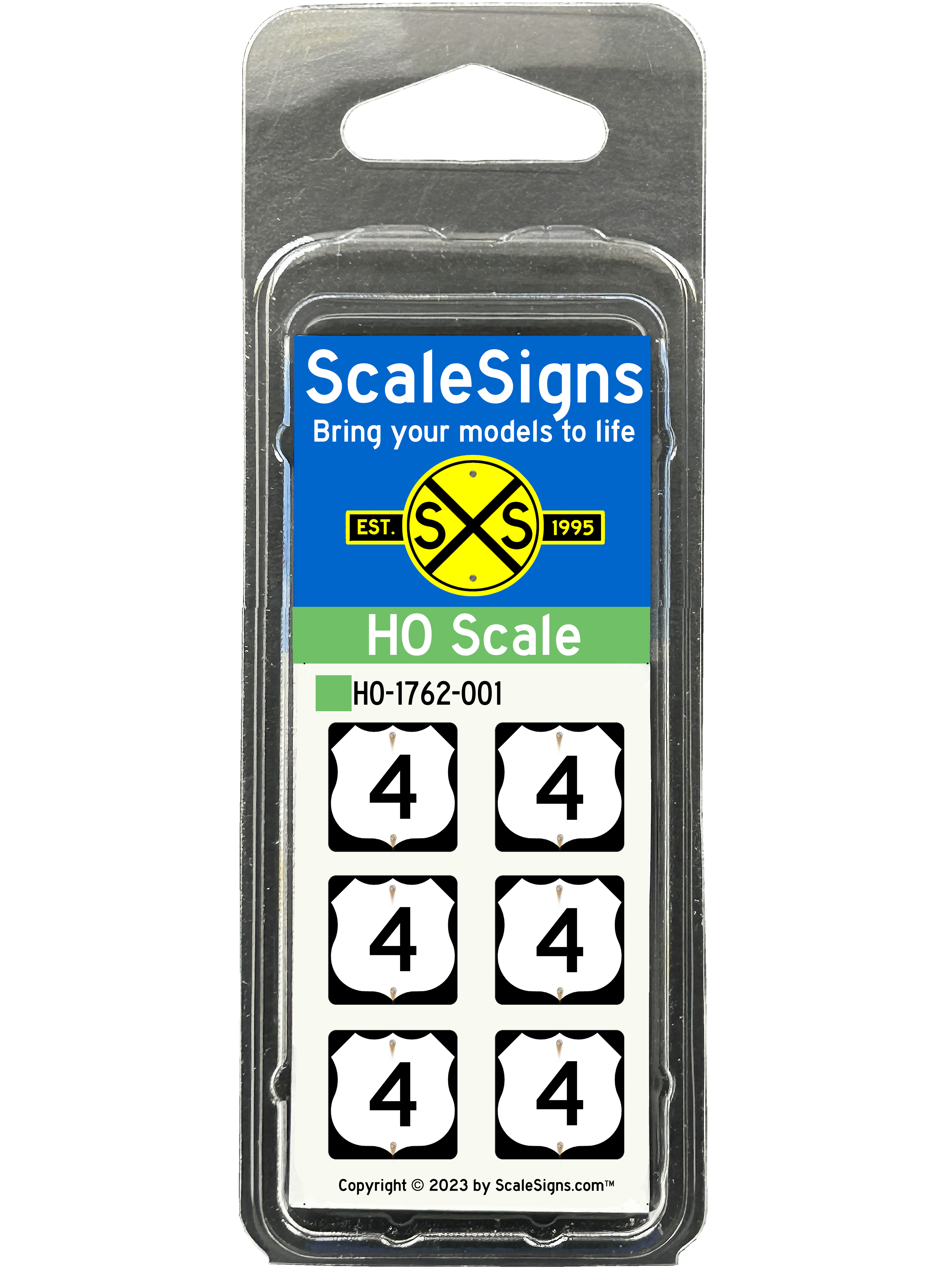 HO-1768 1:87 HO Scale Highway Signs – ScaleSigns.com