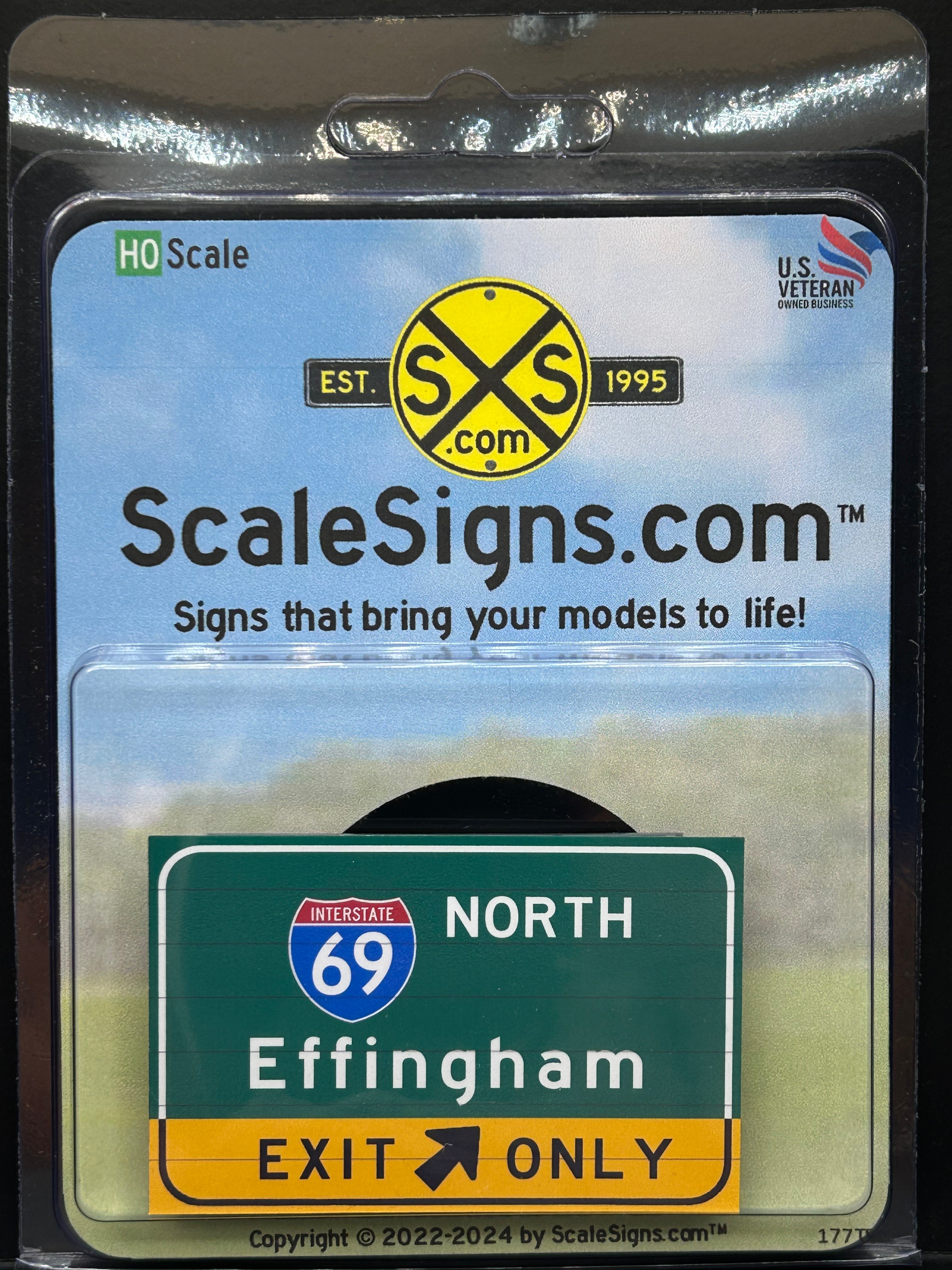 HO-1765 1:87 HO Scale Highway Signs – ScaleSigns.com