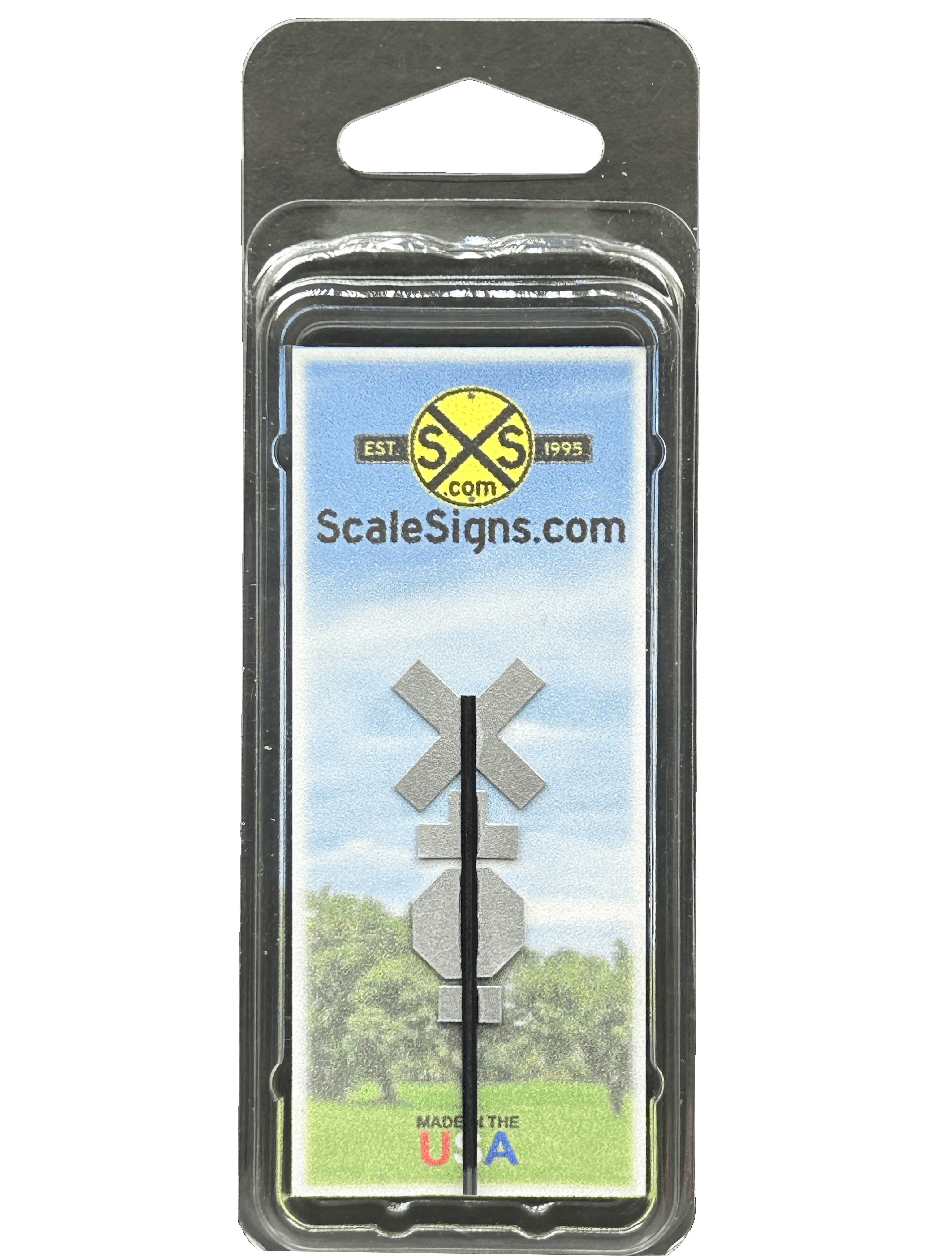 1:87 HO Scale Detailed Model Street and Railroad Signs – ScaleSigns.com