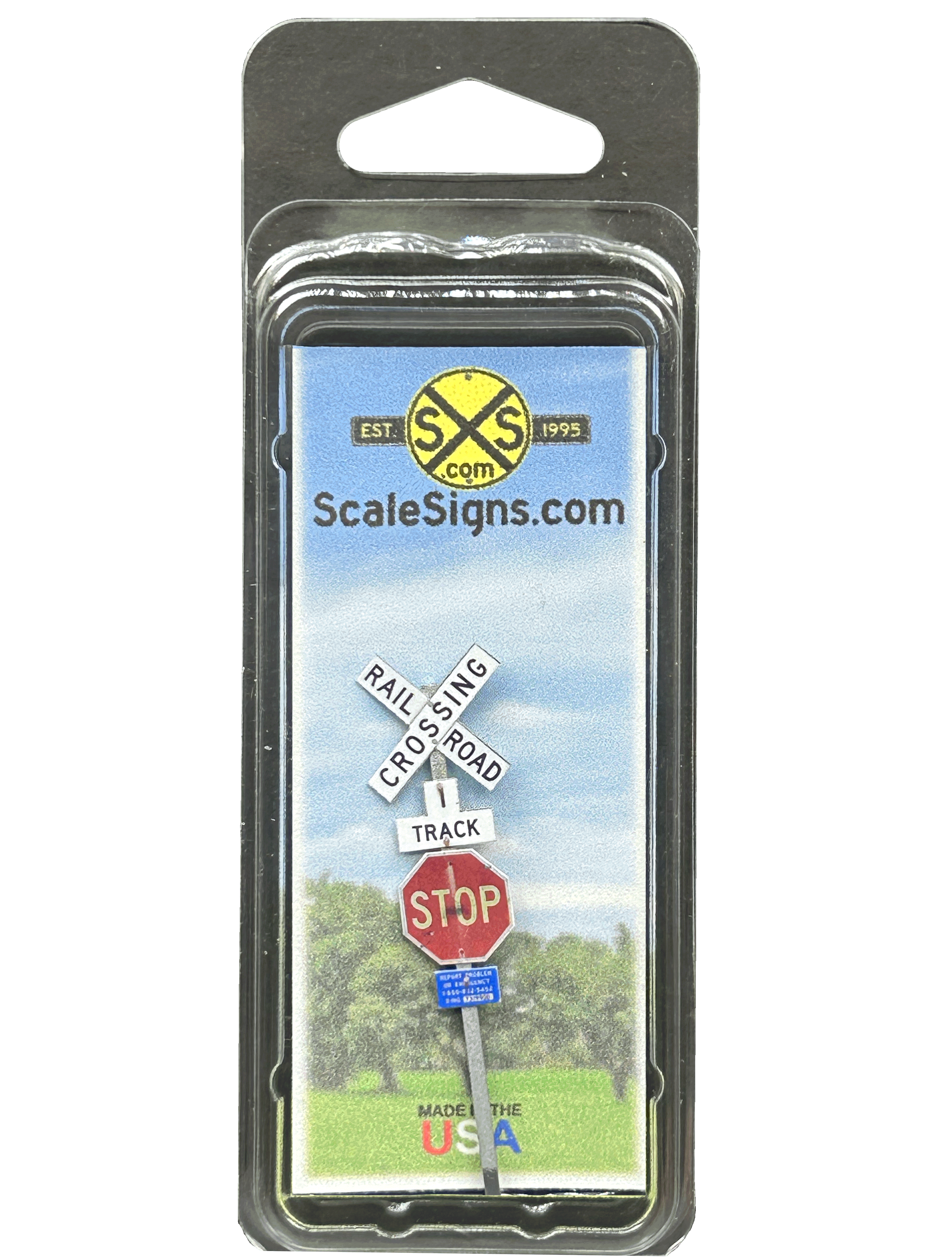 Scale Detailed Model Street and Railroad Signs in 1:87 HO – ScaleSigns.com
