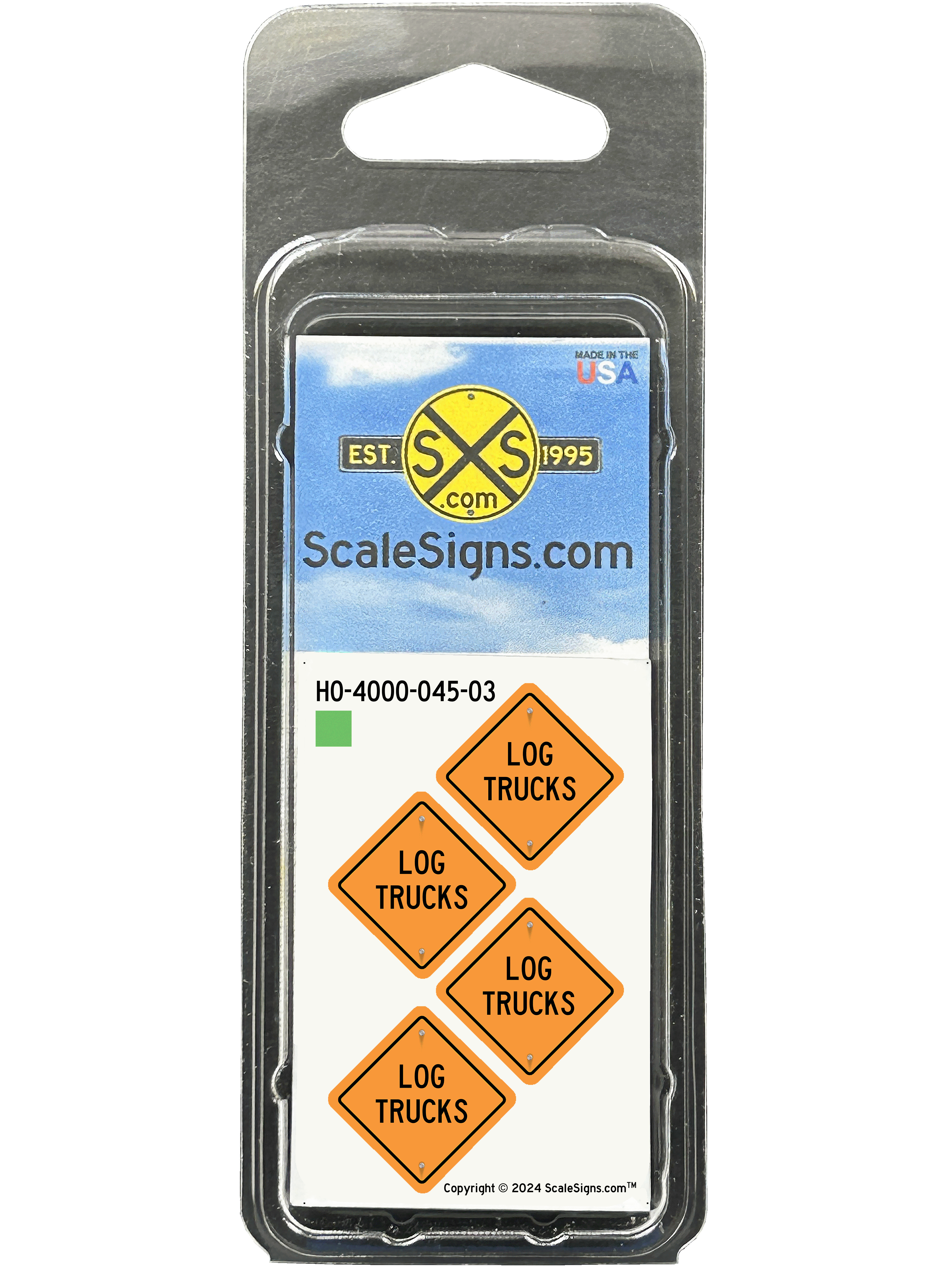 1:87 HO Scale Construction Signs. – ScaleSigns.com