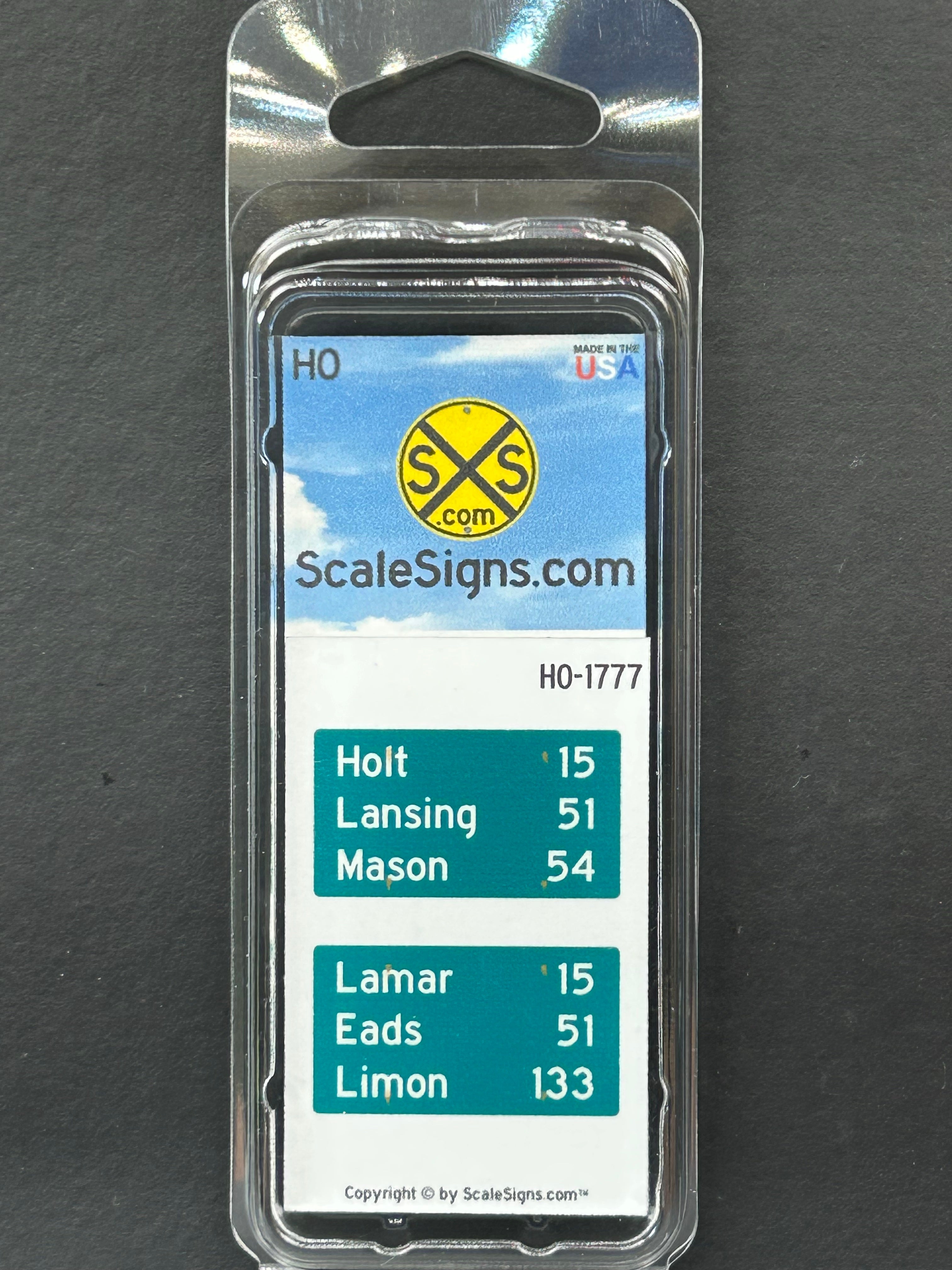 Scale Detailed Model Street and Railroad Signs in 1:87 HO Scale ...