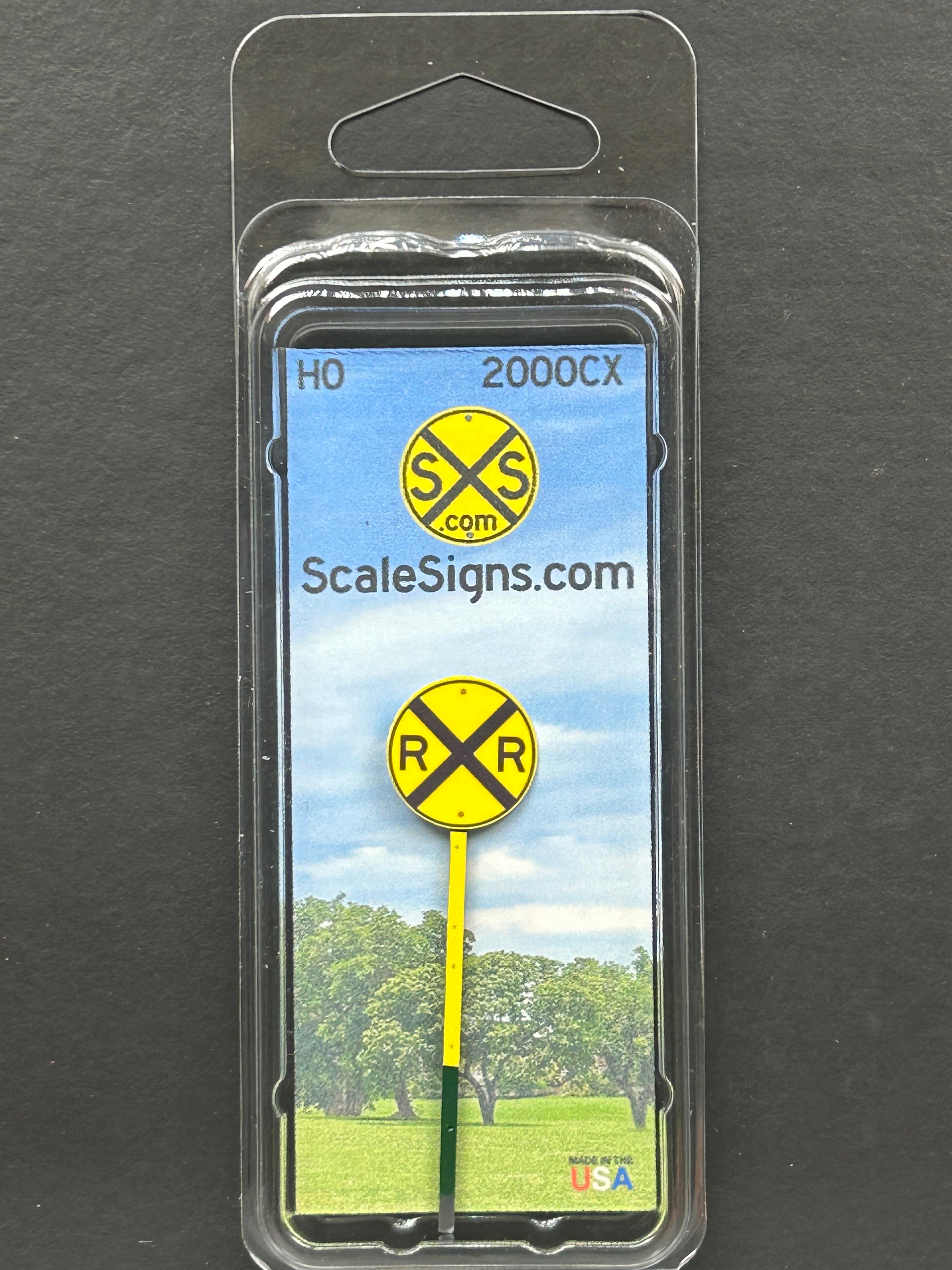 HO Scale Detailed Model Street & Railroad Traffic Road Signs in 1:87 ...