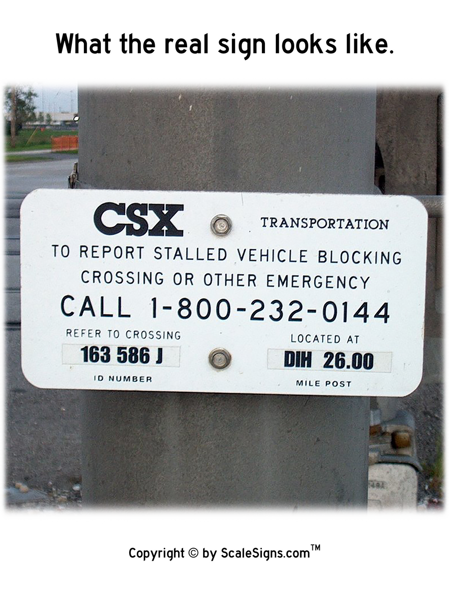 🟢 CSX Emergency Notification (ENS)| ScaleSigns.com
