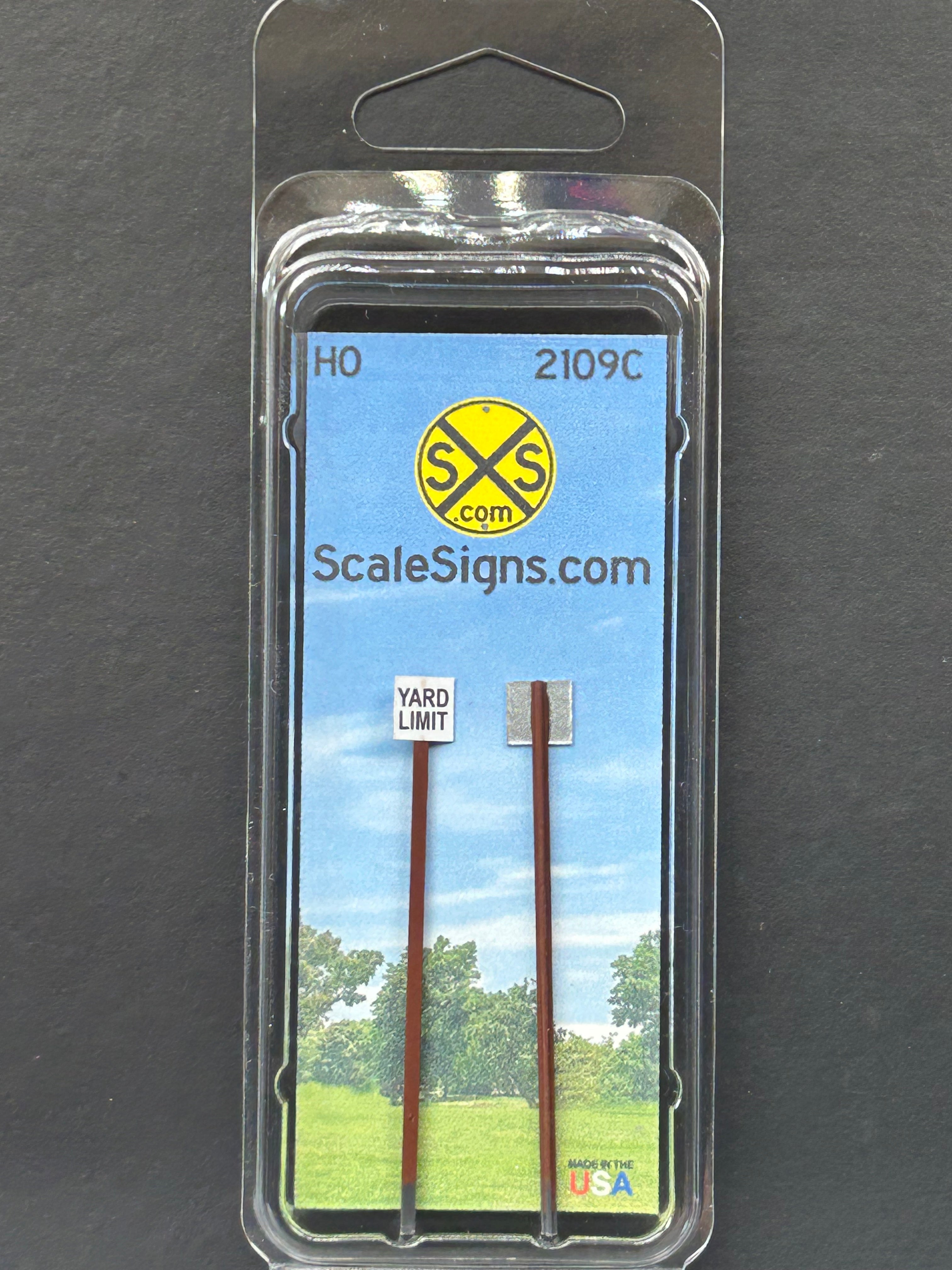 Scale Detailed Model Street and Railroad Signs in 1:87 HO – ScaleSigns.com