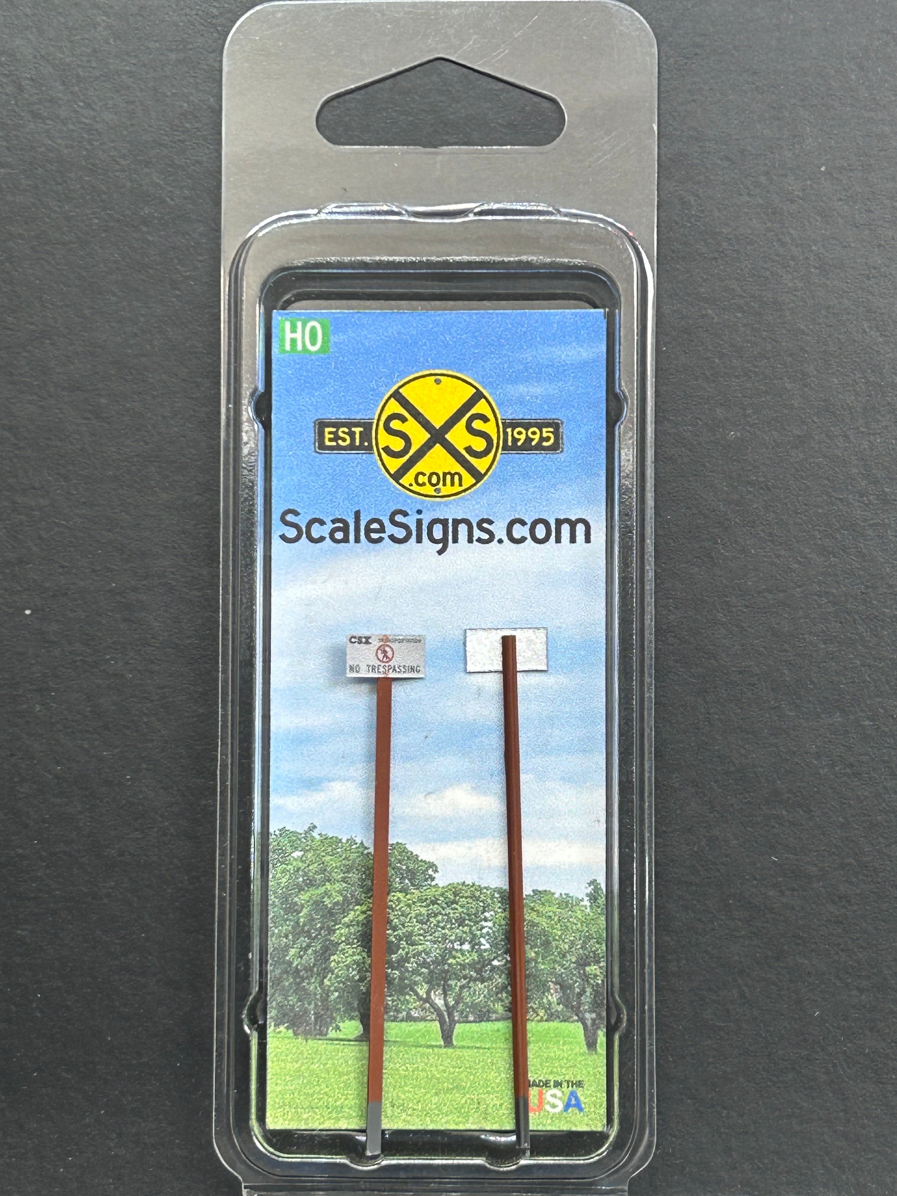 🟢 CSX NO Trespassing – ScaleSigns.com