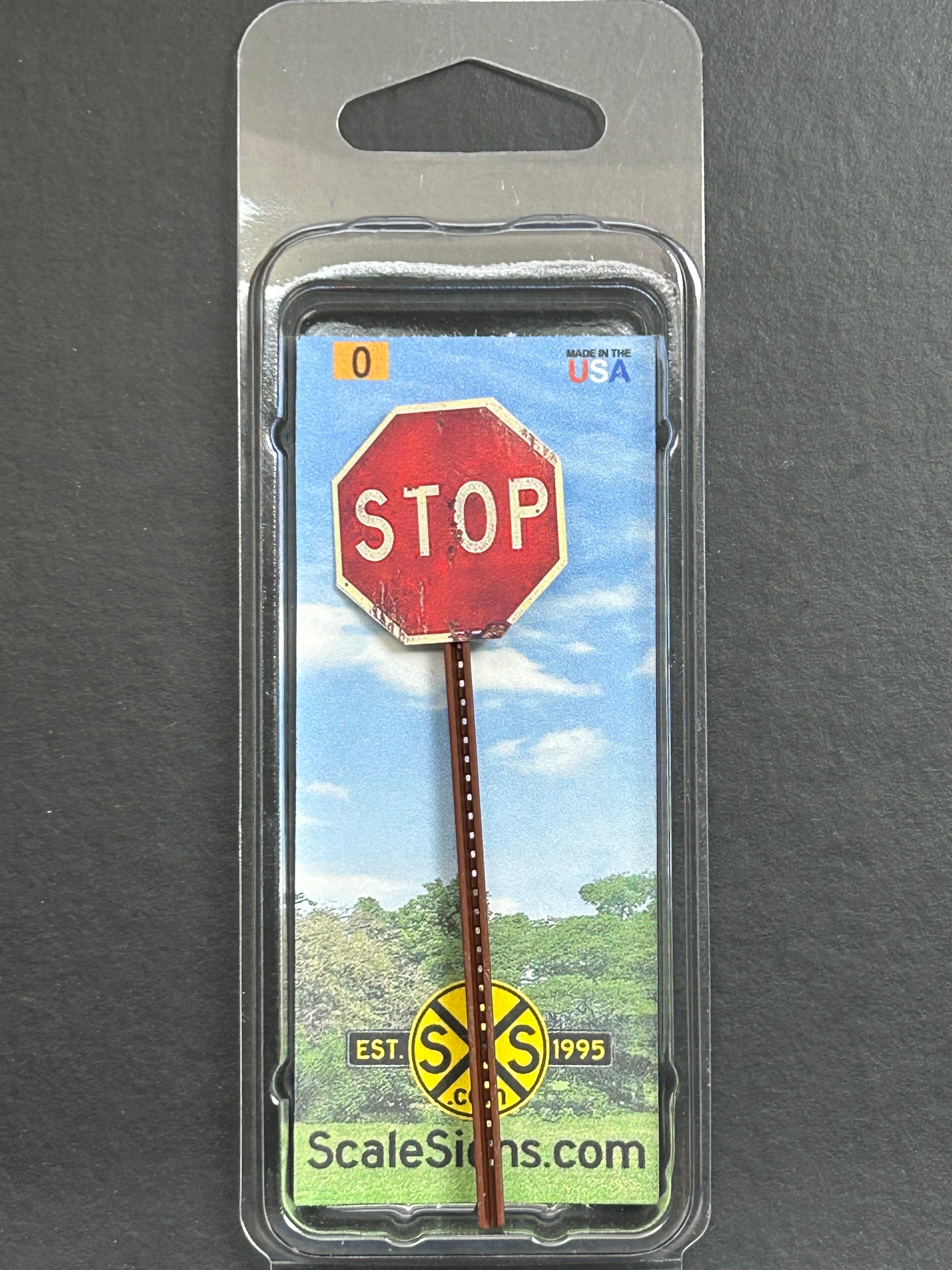 HO Scale Detailed Model Street & Railroad Traffic Road Signs in 1:87 ...