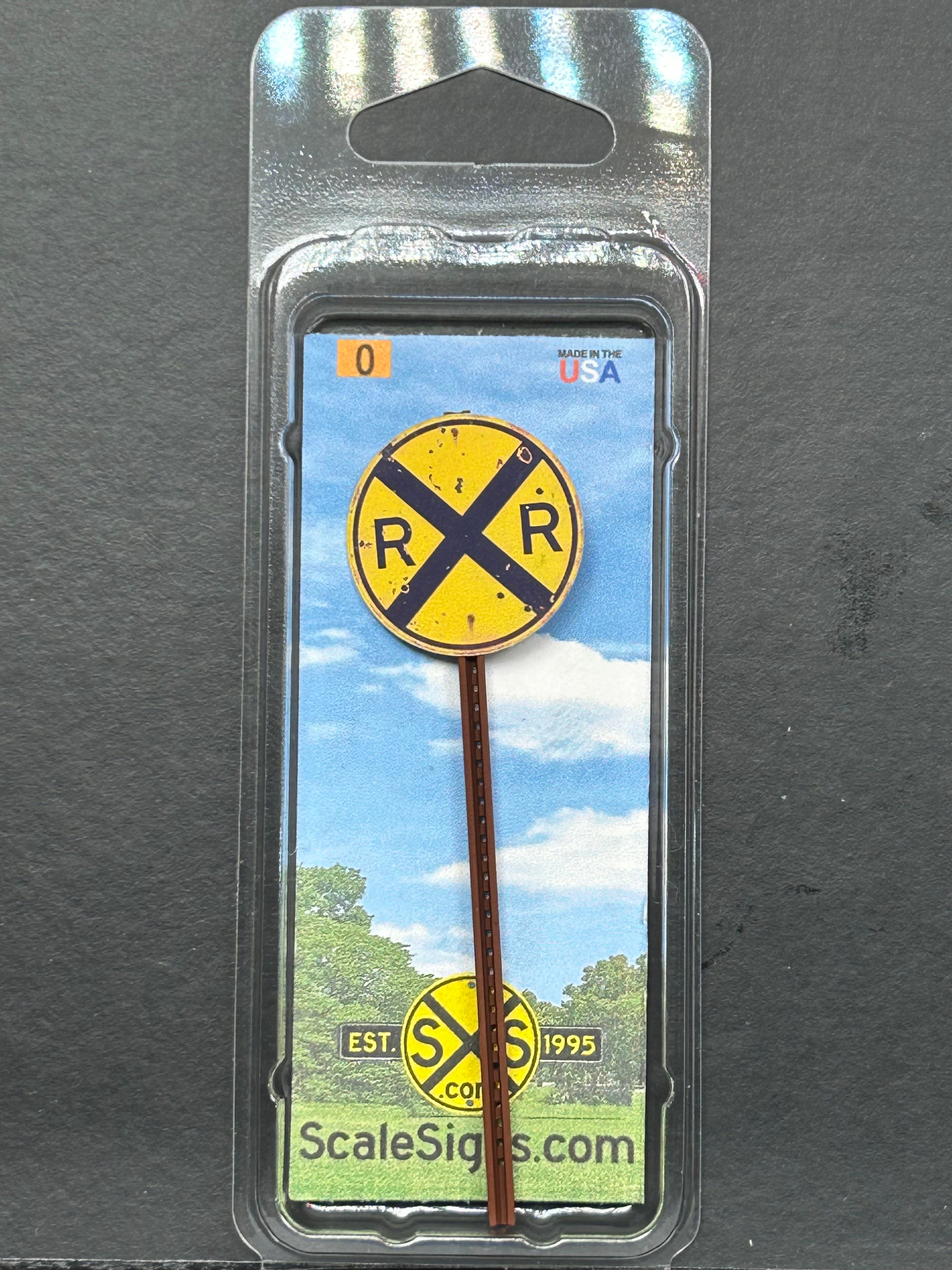 Scale Detailed Model Street and Railroad Signs in 1:48 O Scale ...