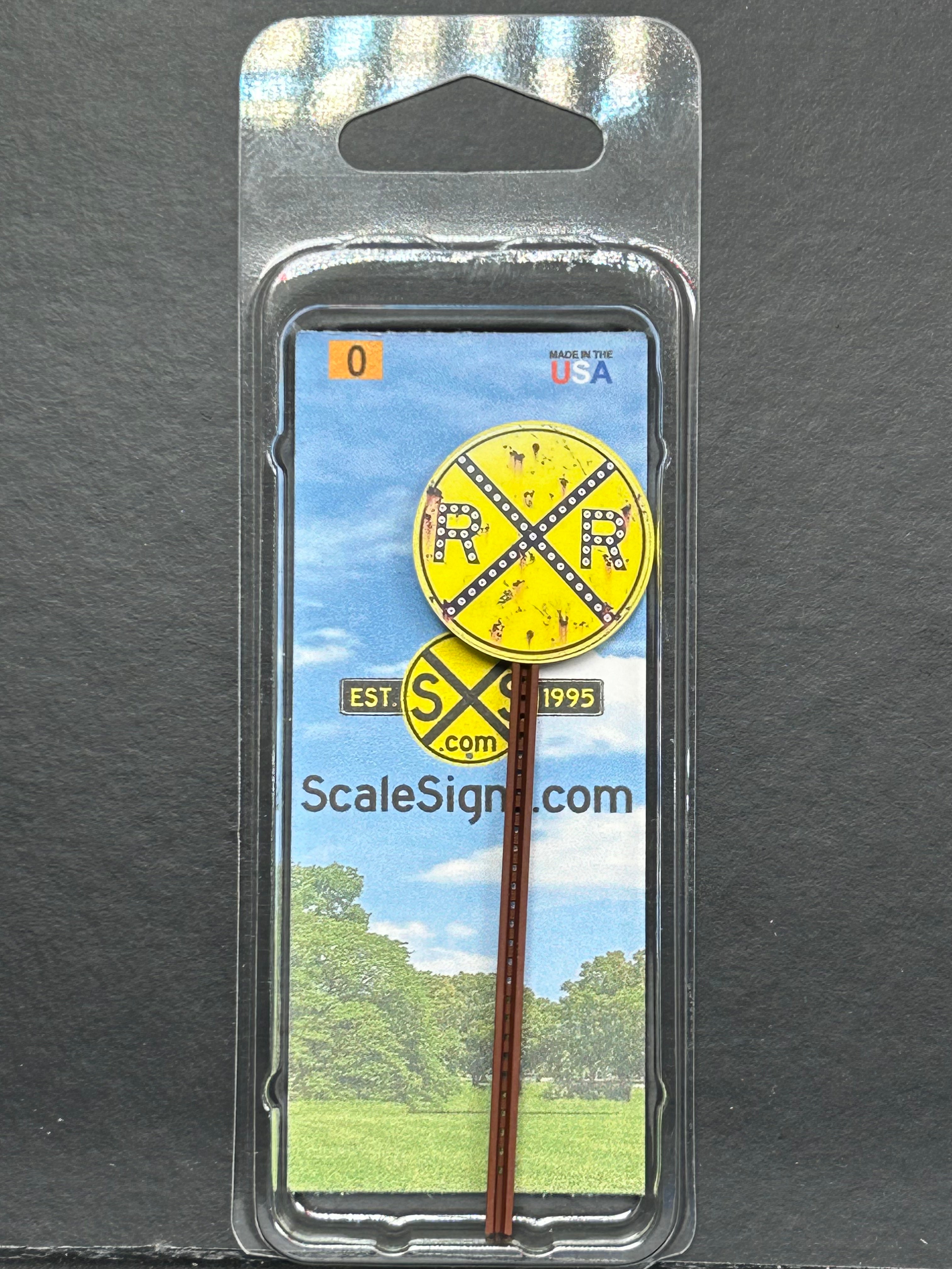 Scale Detailed Model Street and Railroad Signs in 1:48 O Scale ...